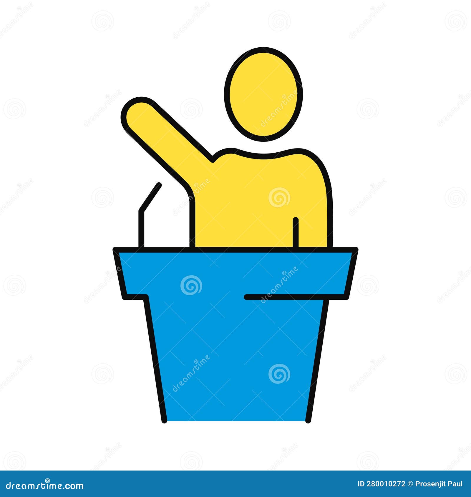 Speaker, Speech, Man, Leader, Speaker Icon Stock Vector - Illustration ...