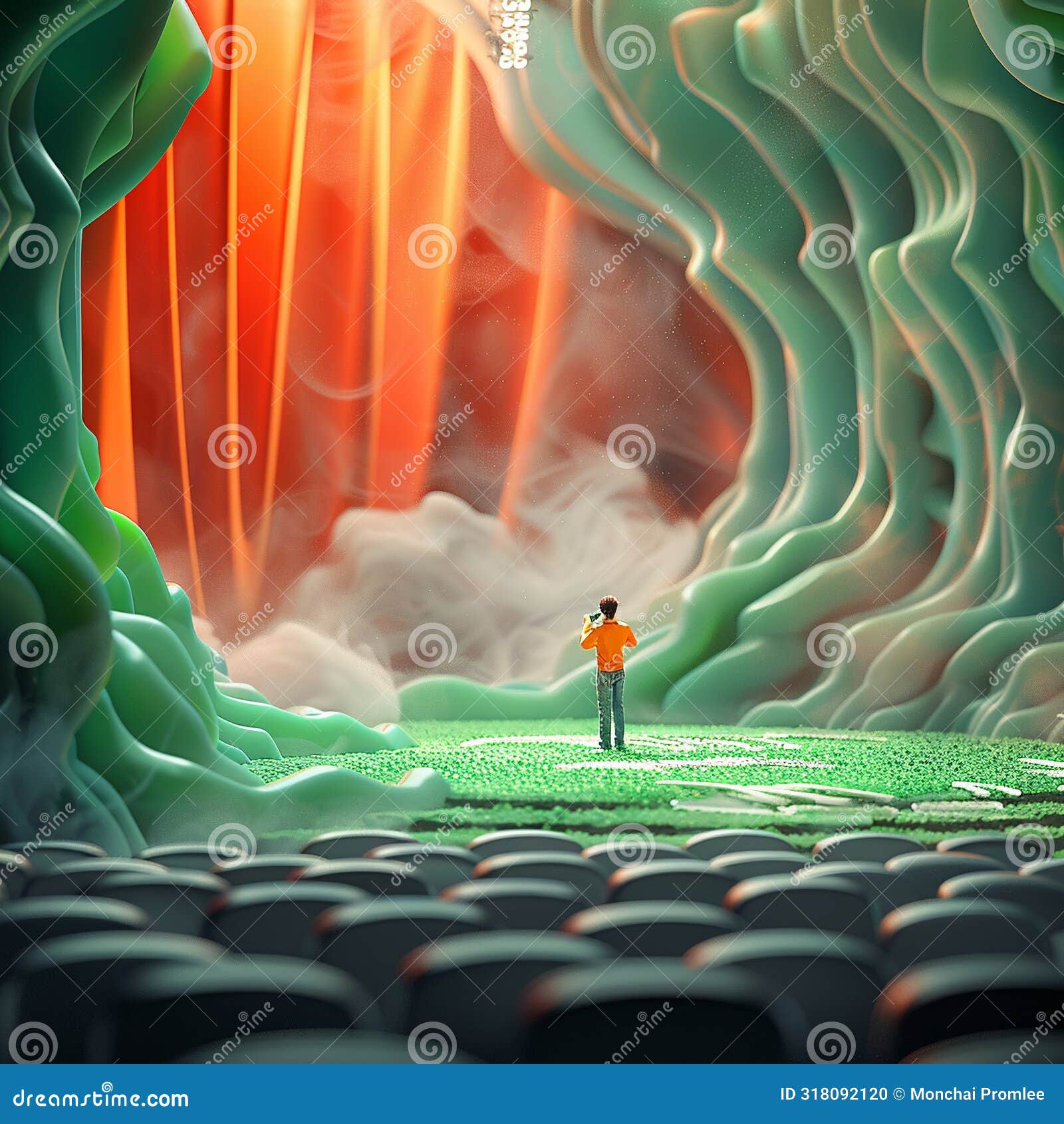 Speaker Transforming Words into Visual Brainwaves, Engaging, Auditorium ...