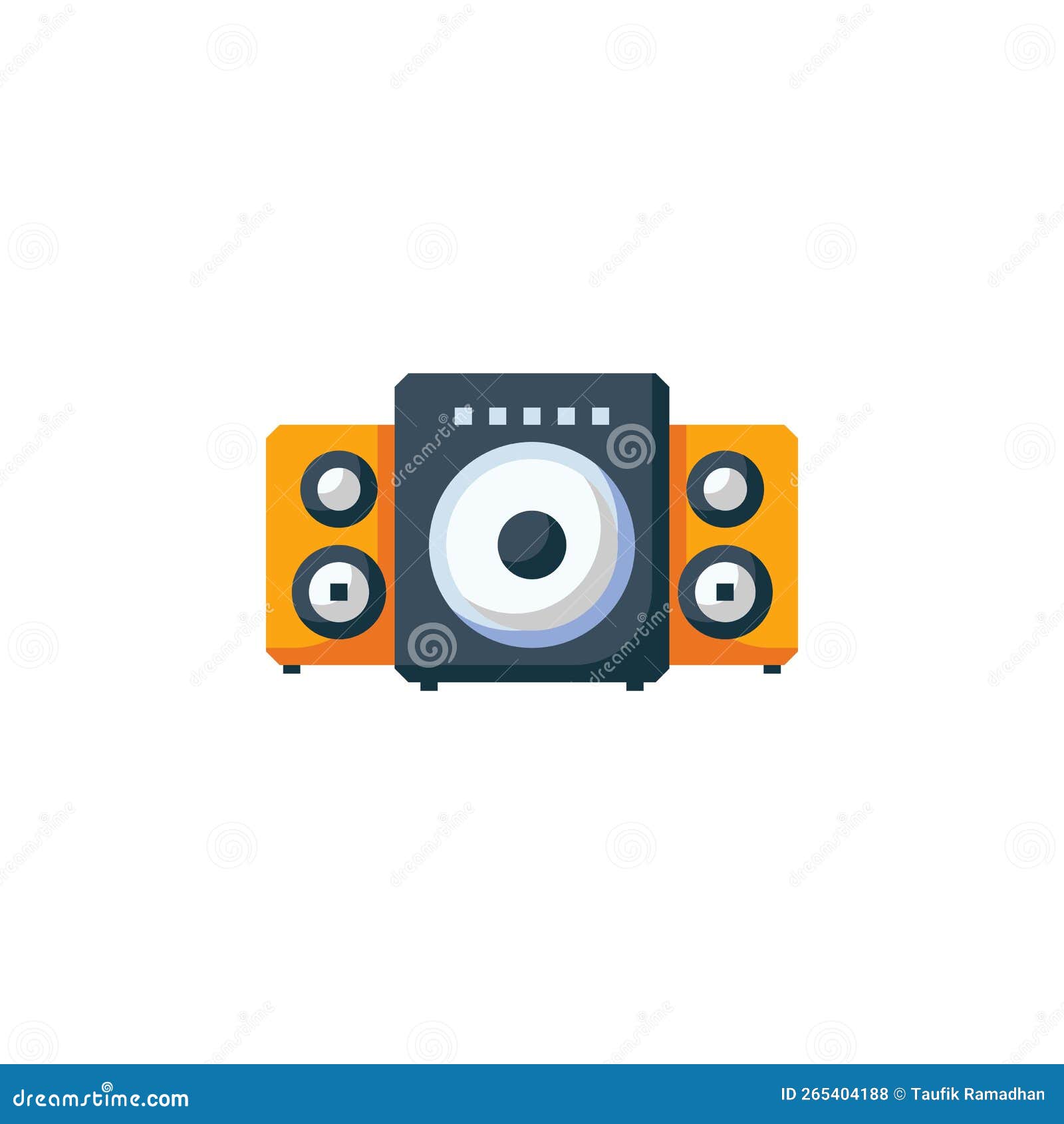 Speaker Vector Icon. Computer Component Icon Flat Style. Perfect Use ...