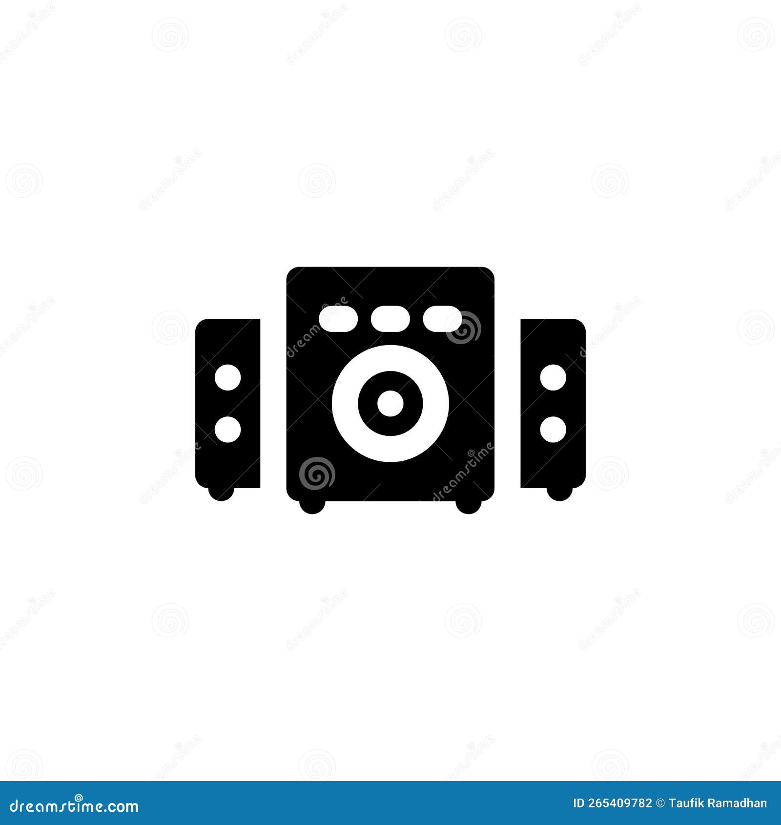 Speaker Vector Icon. Computer Component Icon Solid Style. Perfect Use ...