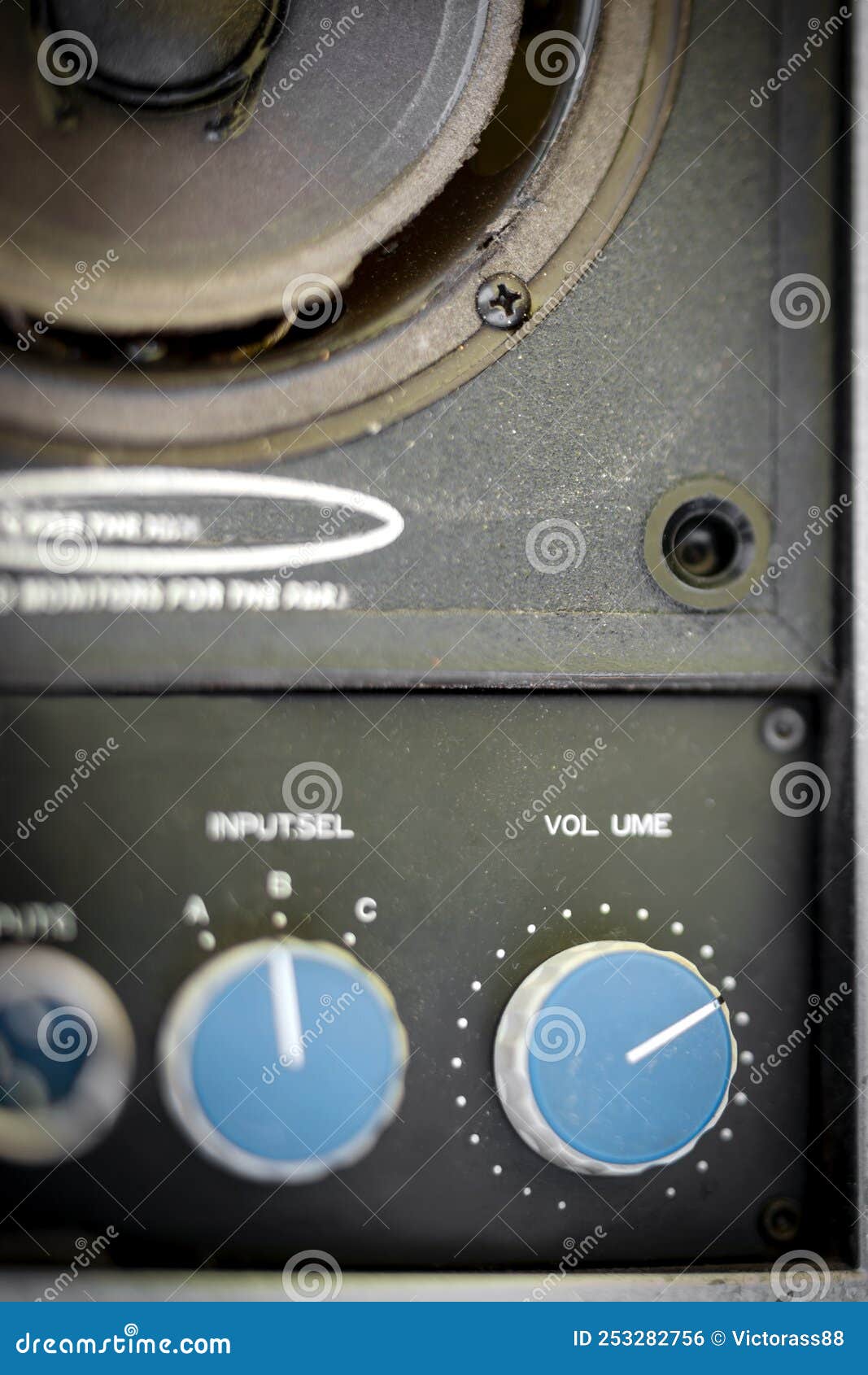Speaker Volume Control Knob Stock Photo - Image of loudspeaker, knob ...