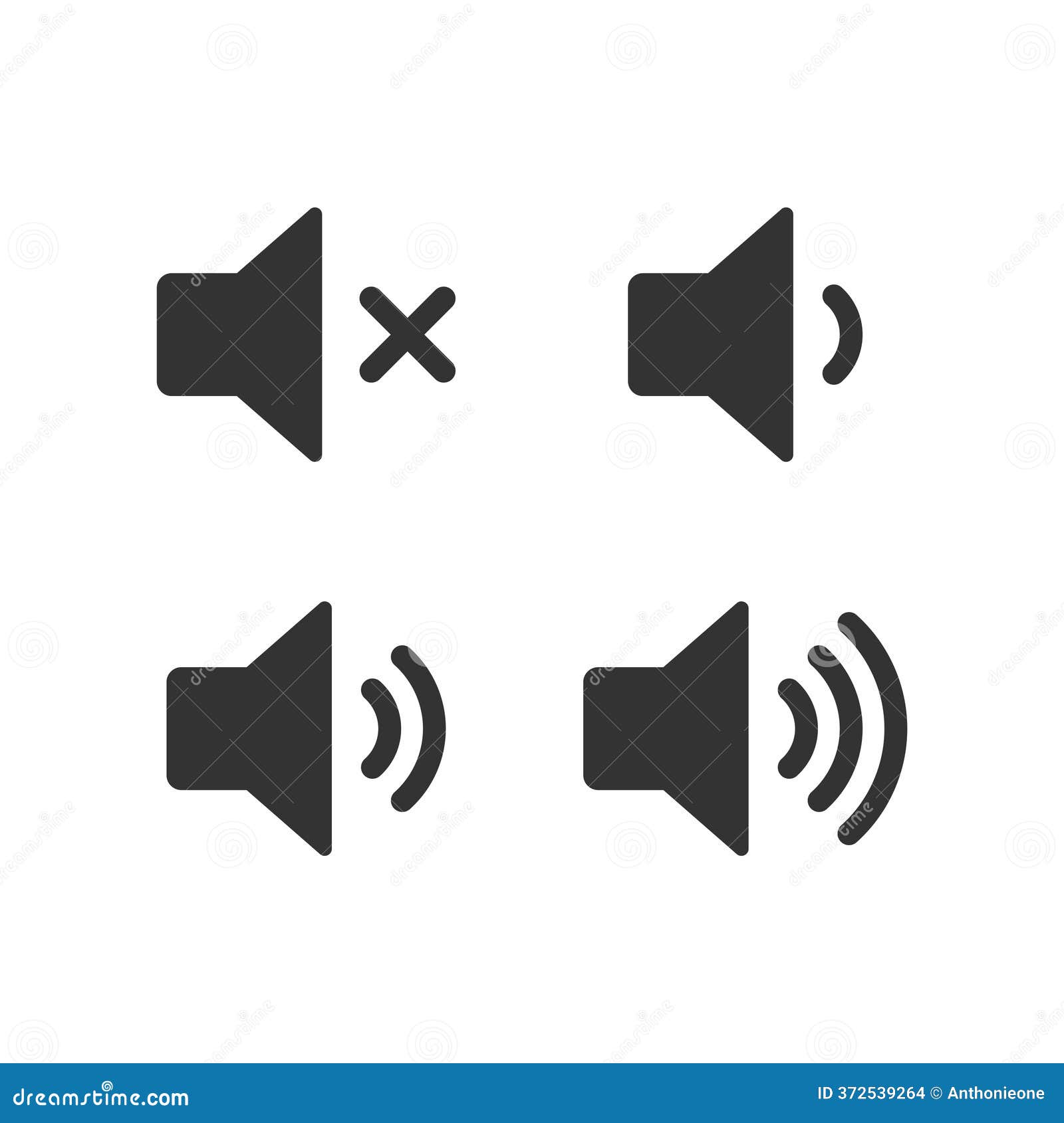 Volume Icon Line Art Illustration - Sleek And Minimalist Sound Symbol ...