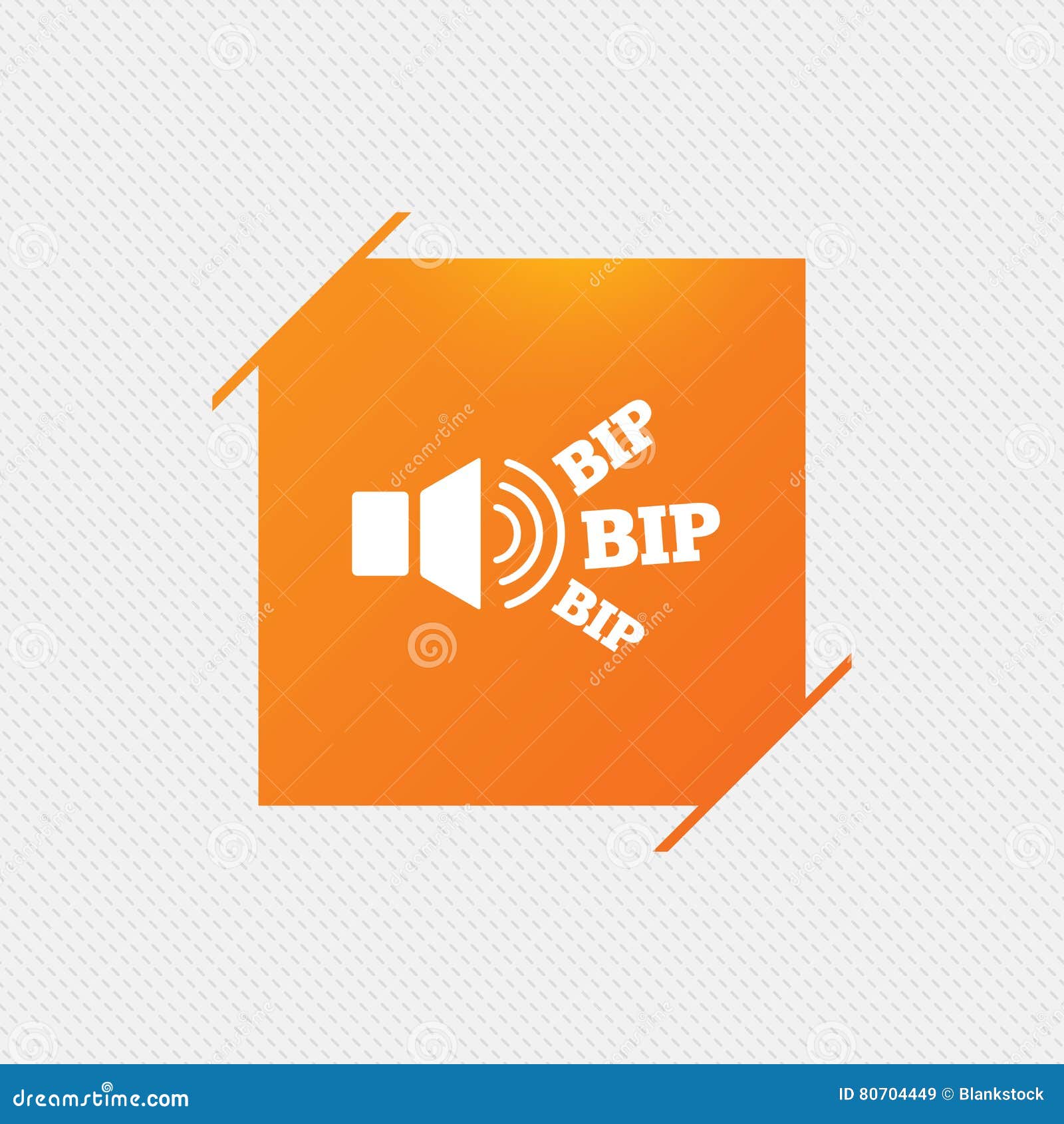 Speaker Volume Icon. Sound with BIP Symbol Stock Vector - Illustration ...