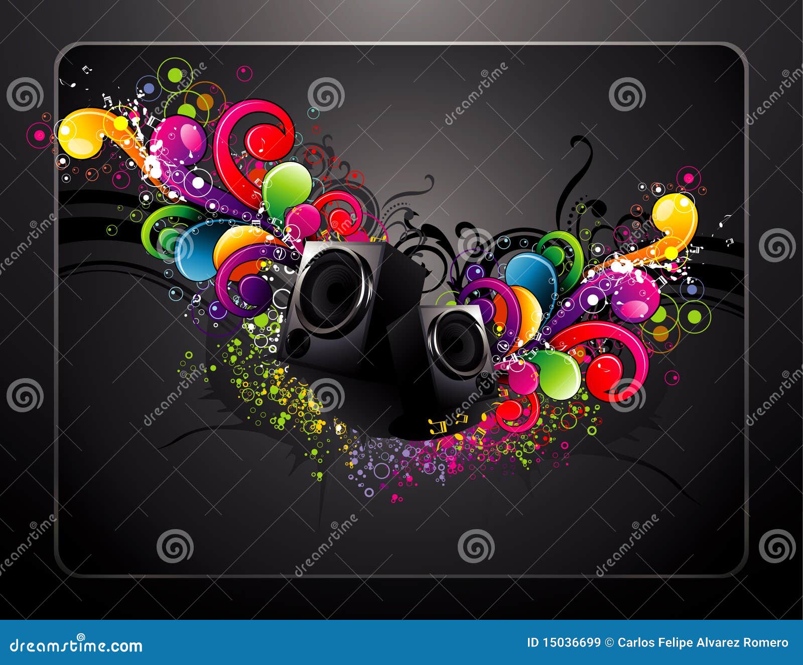Speakers Abstract Illustration Stock Vector - Illustration of dark ...