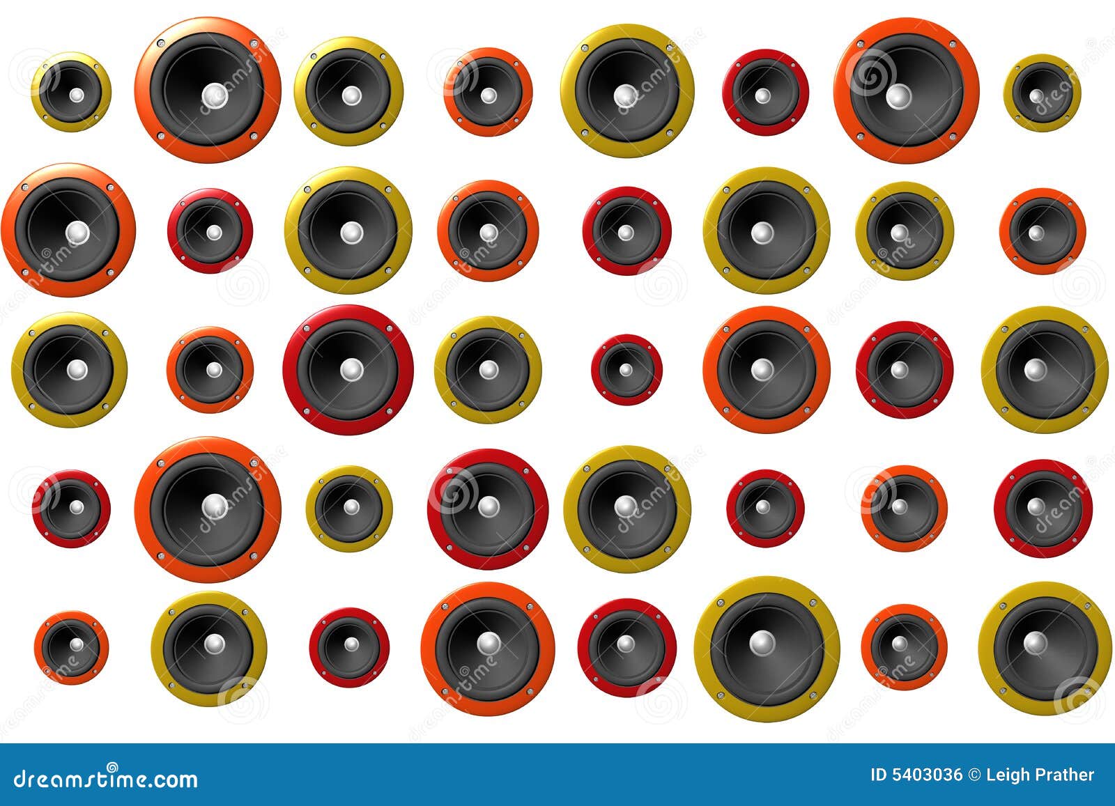 Set Of Different Speakers. Vector Color Illustration. Elements For ...