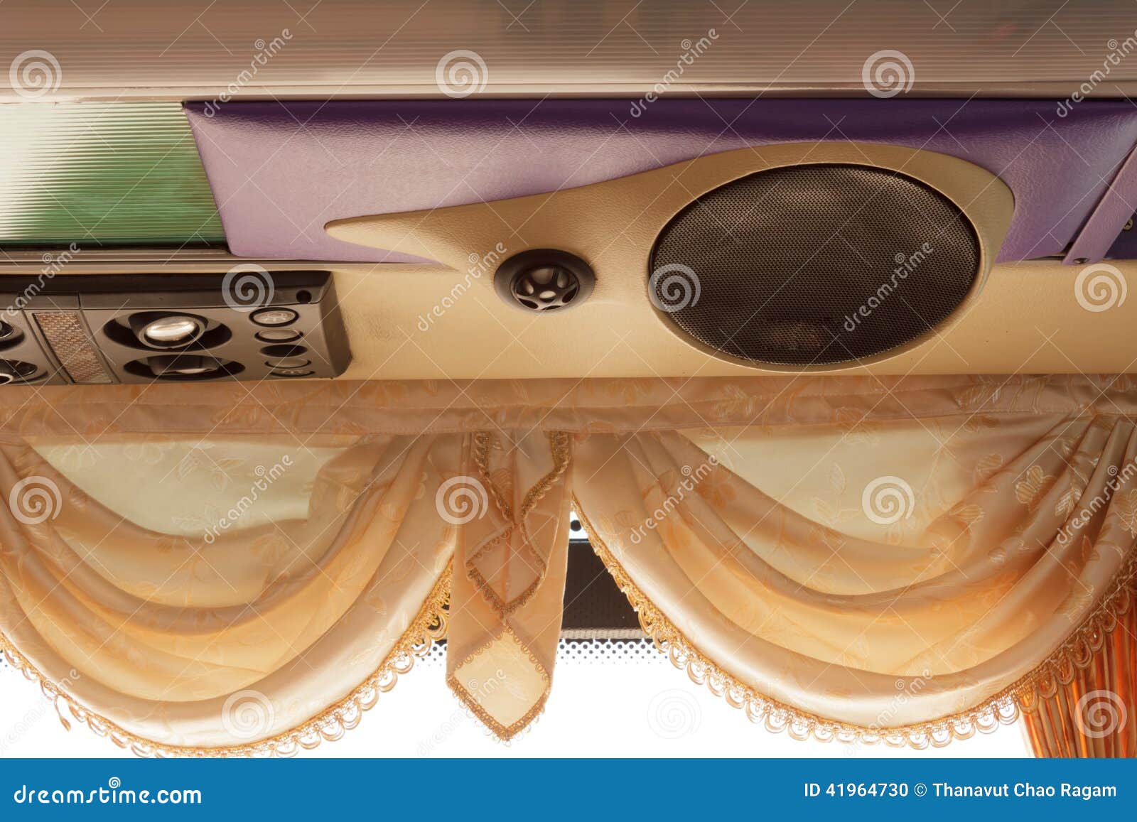 Speakers in the bus stock photo. Image of design, heavy - 41964730