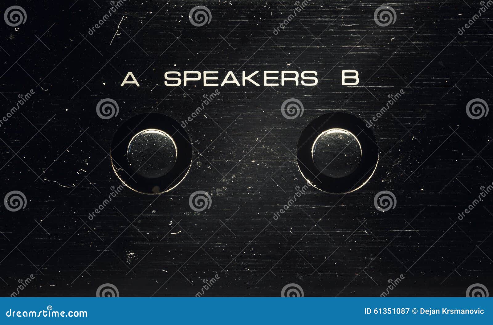 Speakers Control on an Old Amp Stock Image - Image of amplifier ...