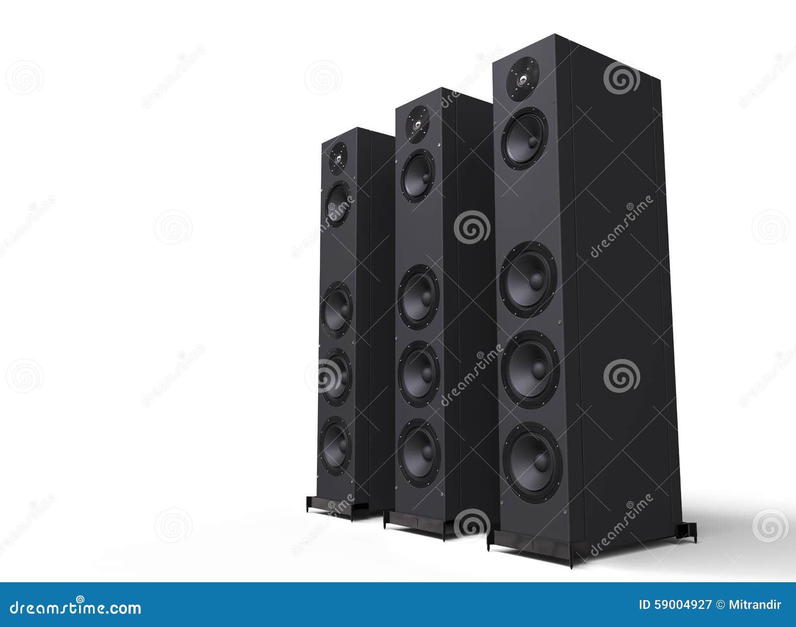 Speakers Side View stock illustration. Illustration of modern - 59004927