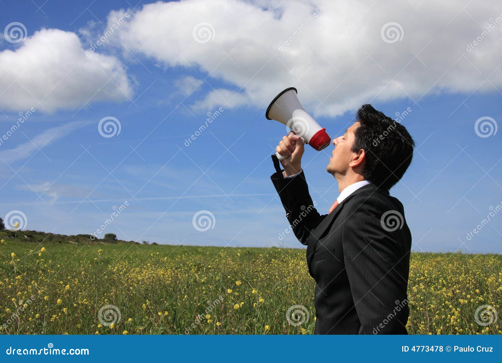 Speaking stock photo. Image of energetic, adult, loudspeaker - 4773478