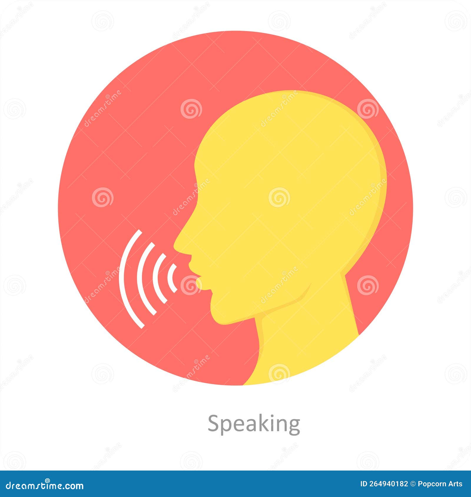 Speaking stock vector. Illustration of speaking, icon - 264940182