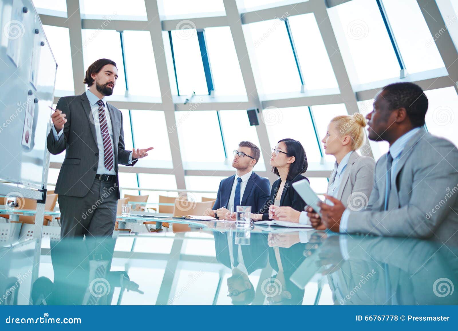 Speaking at conference stock photo. Image of businessman - 66767778