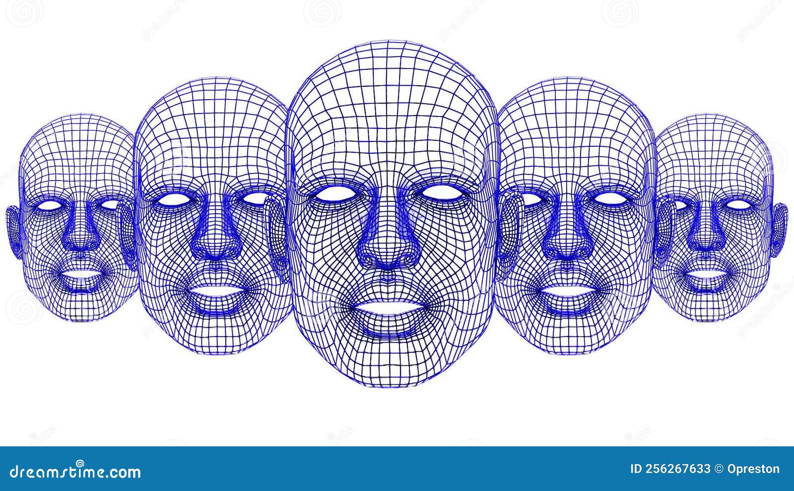 Speaking Human Head. Talking Mesh Head Stock Video - Video of talk ...