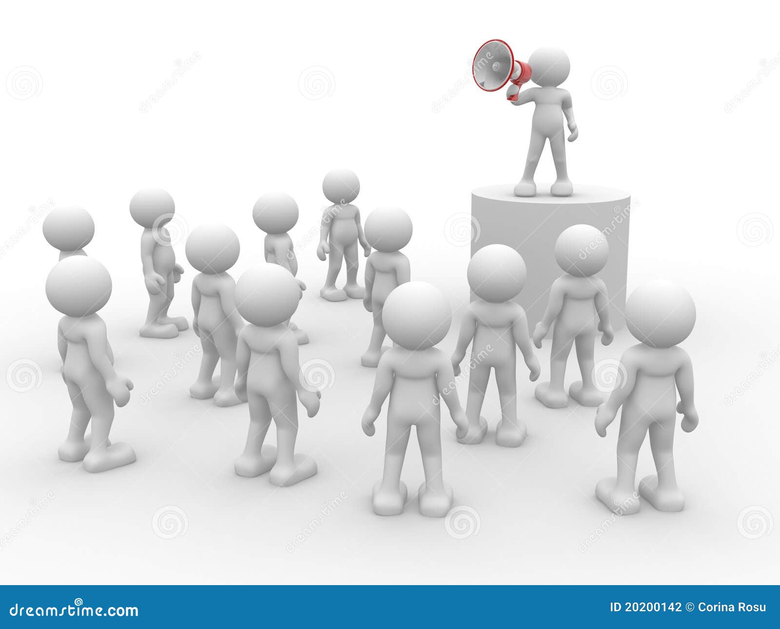 Speaking at megaphone stock illustration. Illustration of news - 20200142