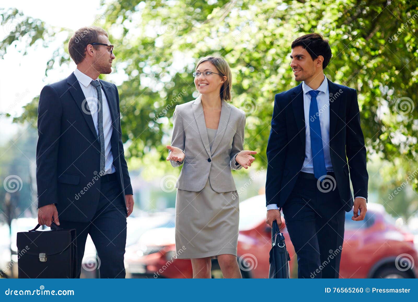 Speaking on the move stock photo. Image of business, talking - 76565260