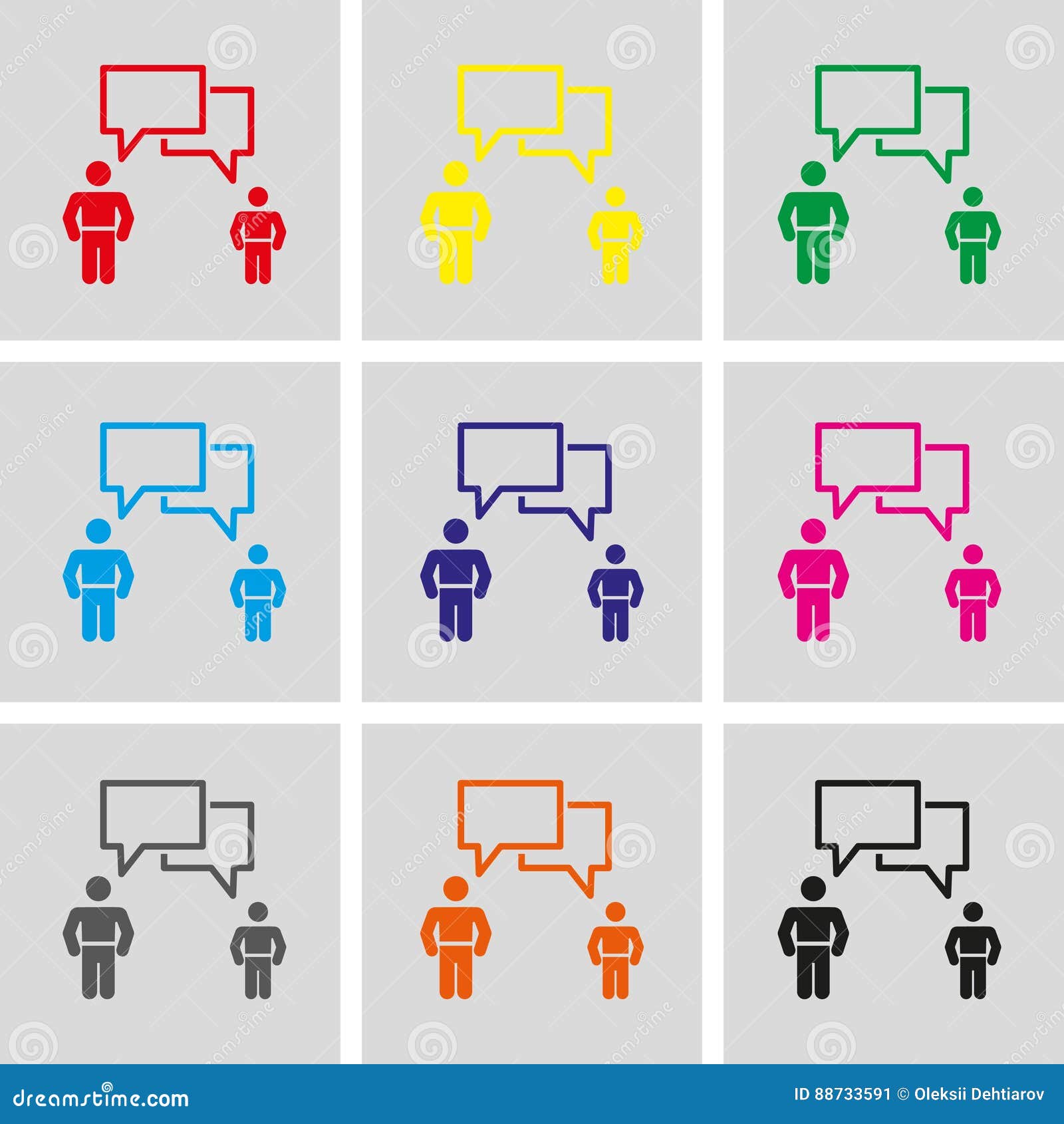 Speaking of People, the Chat Icon Stock Vector Illustration Stock ...