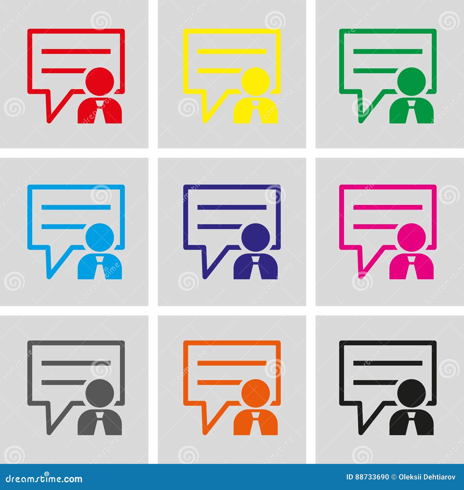 Speaking of People, the Chat Icon Stock Vector Illustration Stock ...