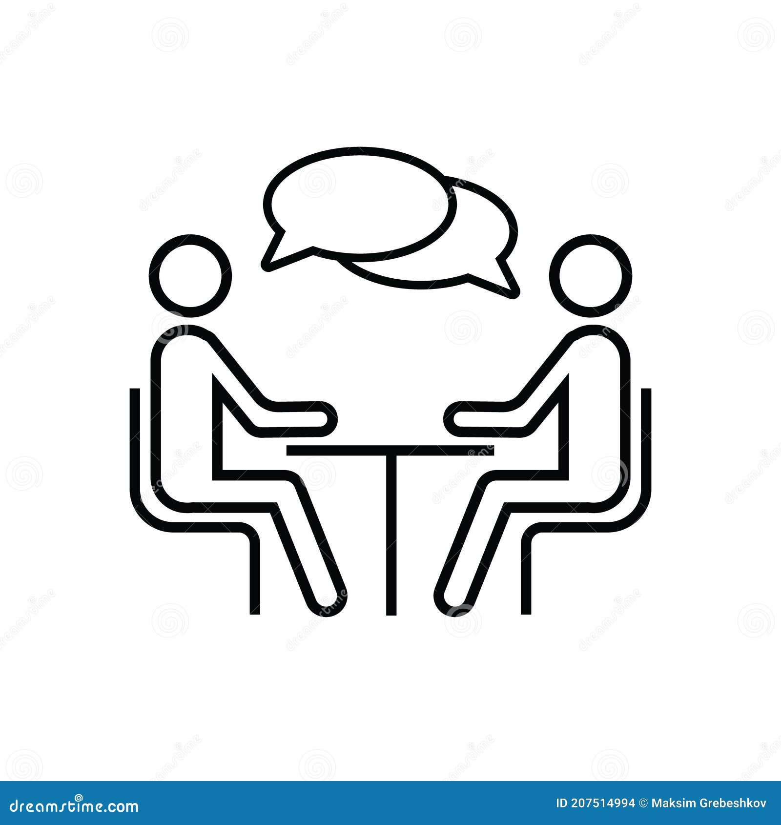 Speaking People Icon. Talk Logo Design Stock Illustration ...