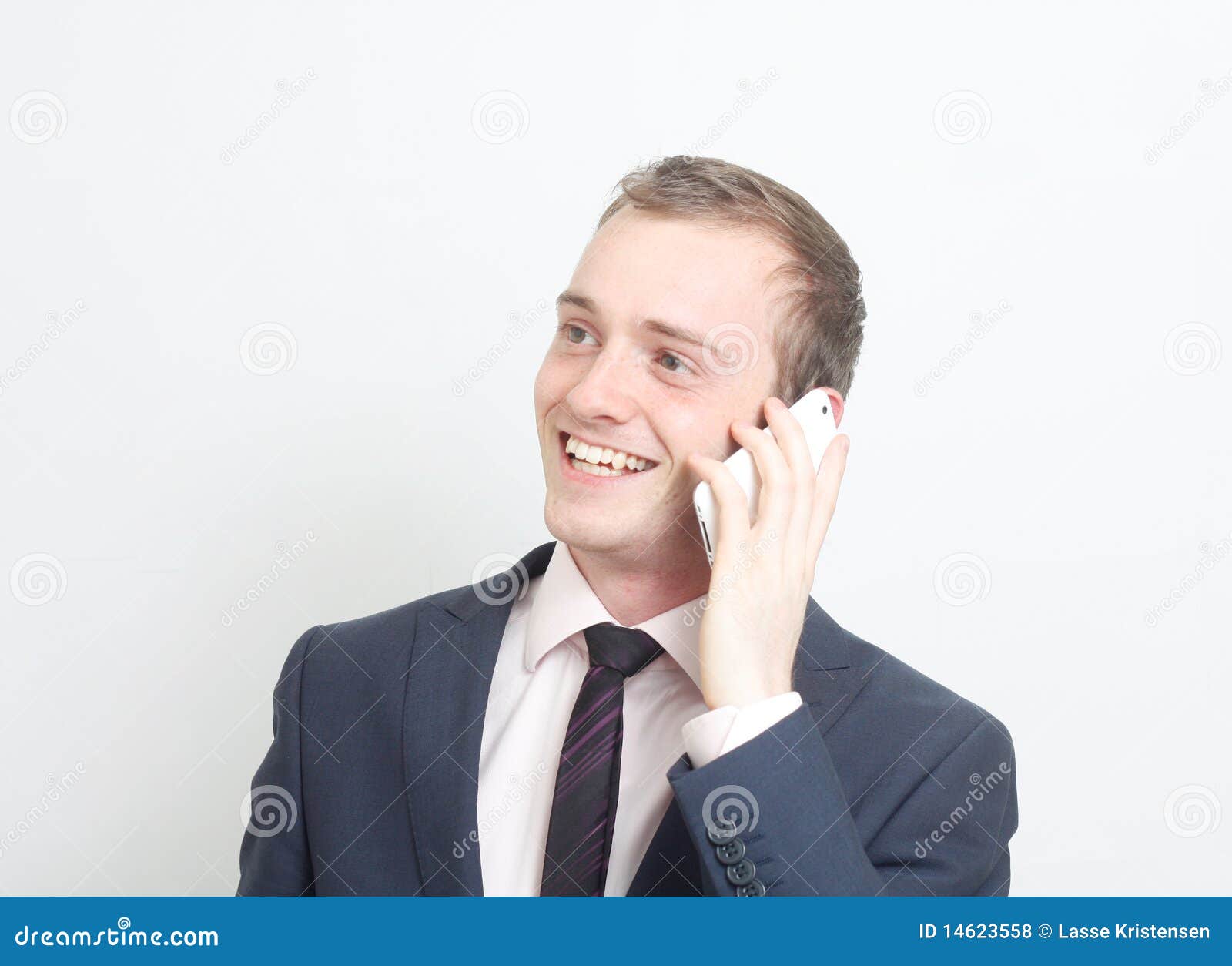 Speaking on phone stock photo. Image of male, portrait - 14623558