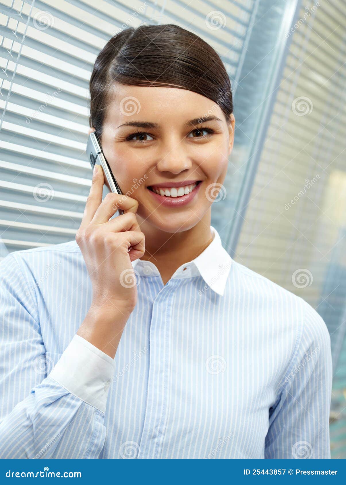 Speaking on the phone stock image. Image of caucasian - 25443857