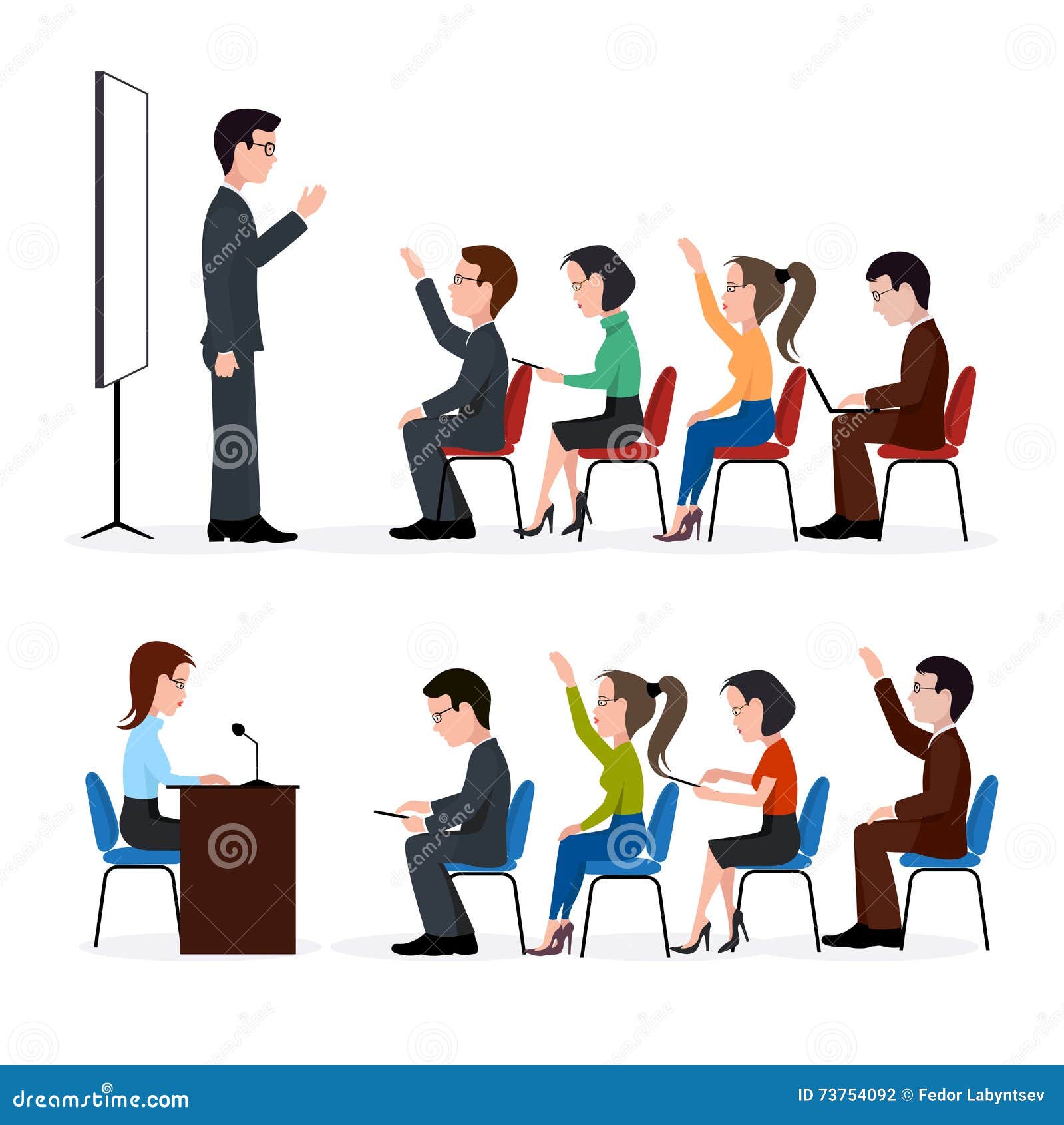 Student Speaking Clipart