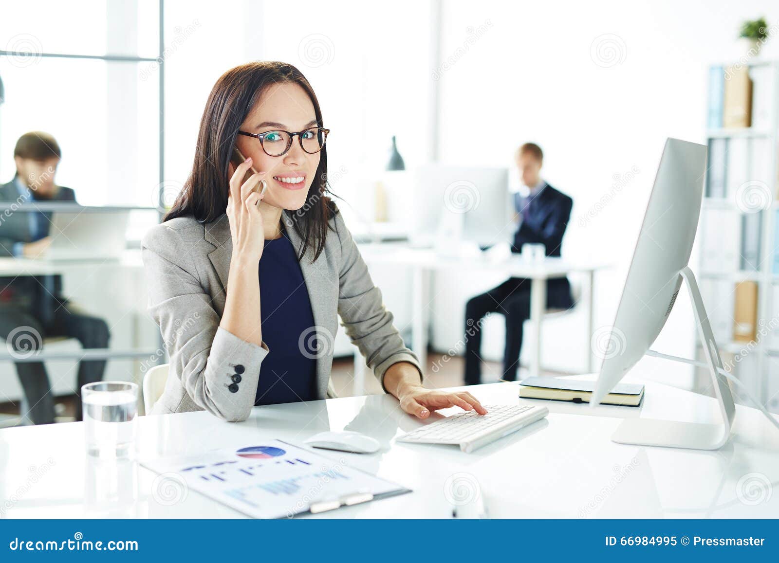 Speaking at workplace stock image. Image of women, networking - 66984995