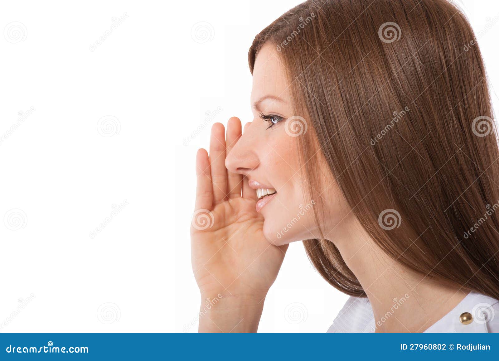 Speaking young woman stock photo. Image of people, person - 27960802