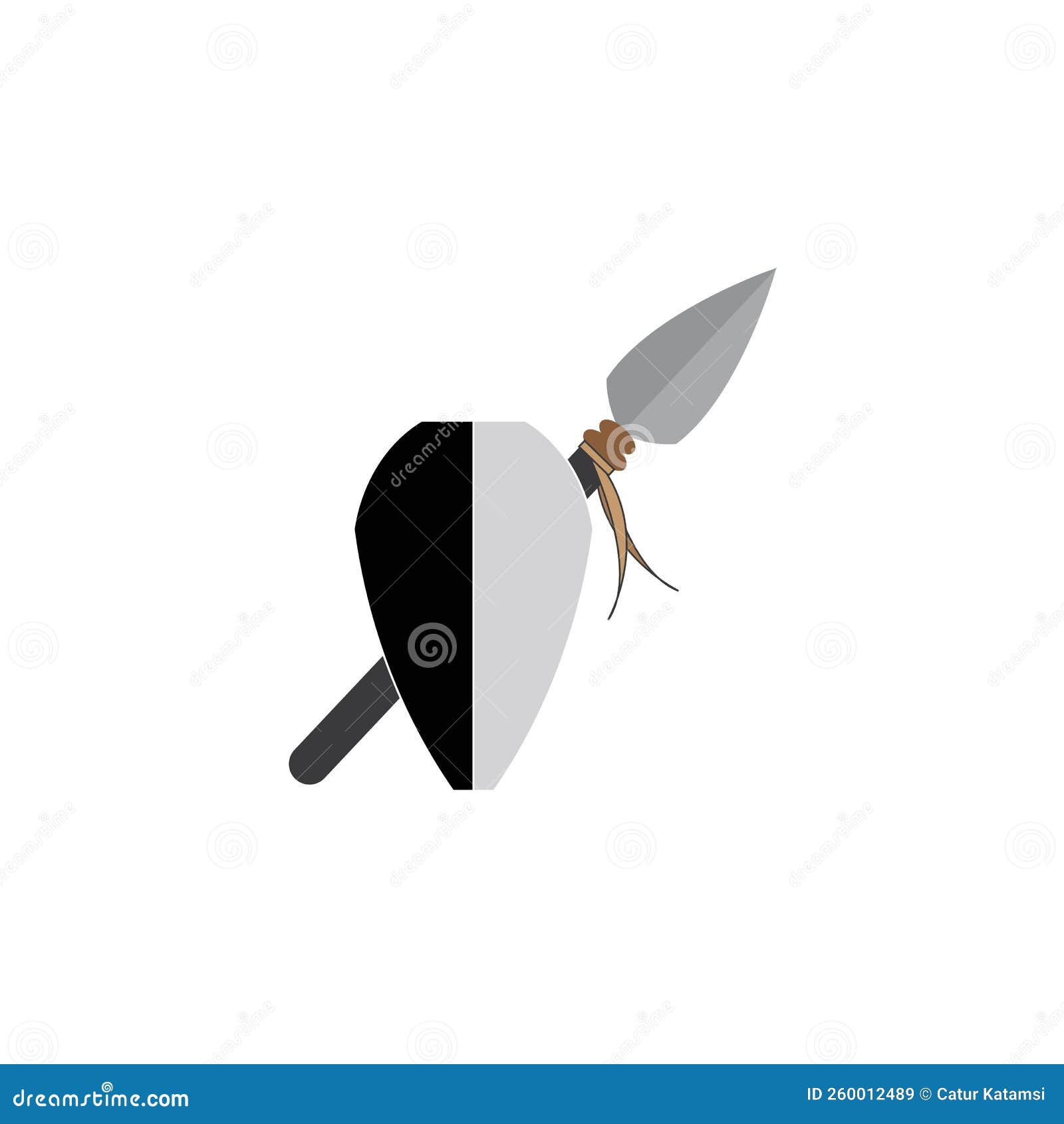 Spear icon logo vector stock illustration. Illustration of gladiator ...