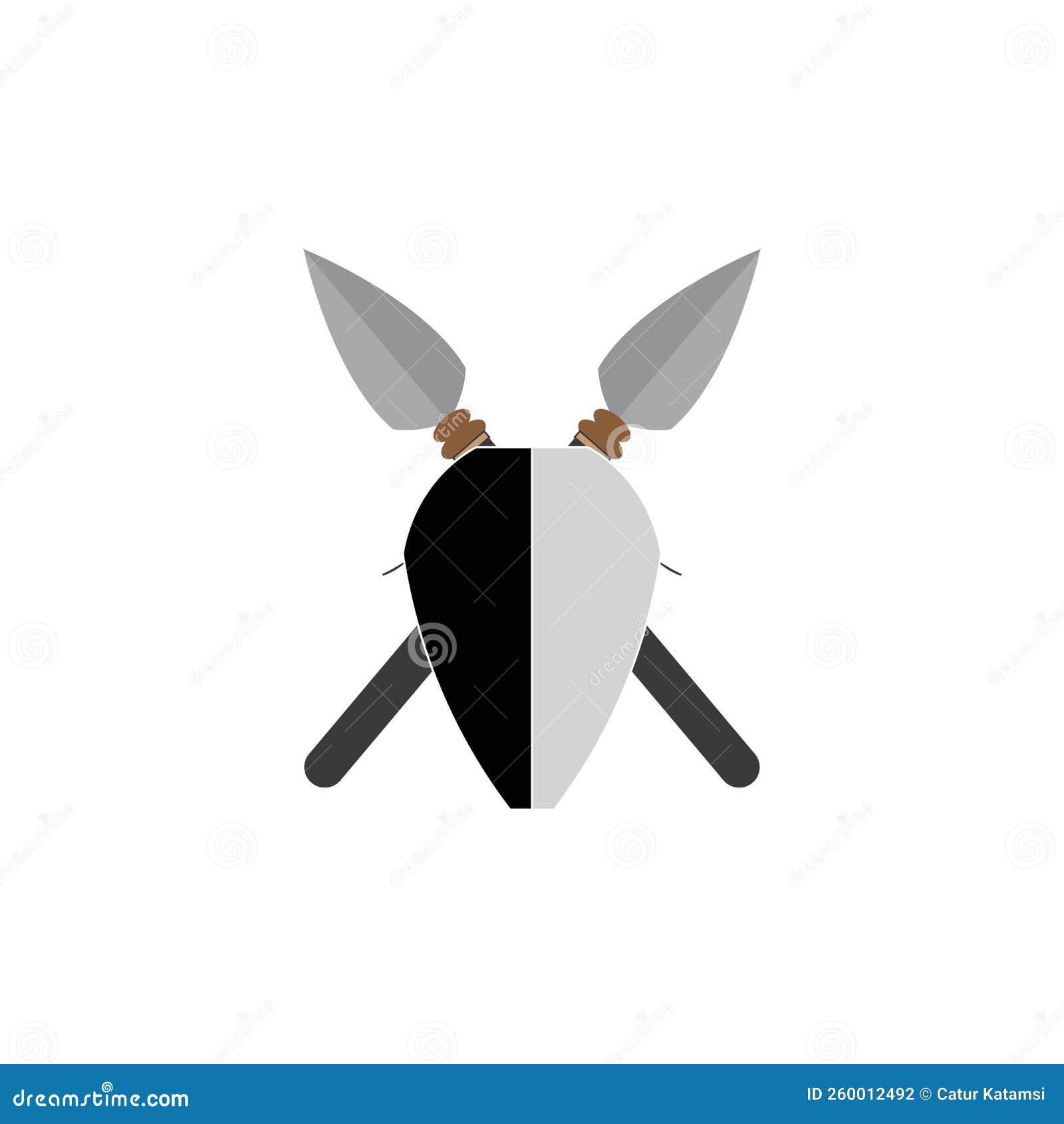Spear icon logo vector stock illustration. Illustration of icon - 260012492