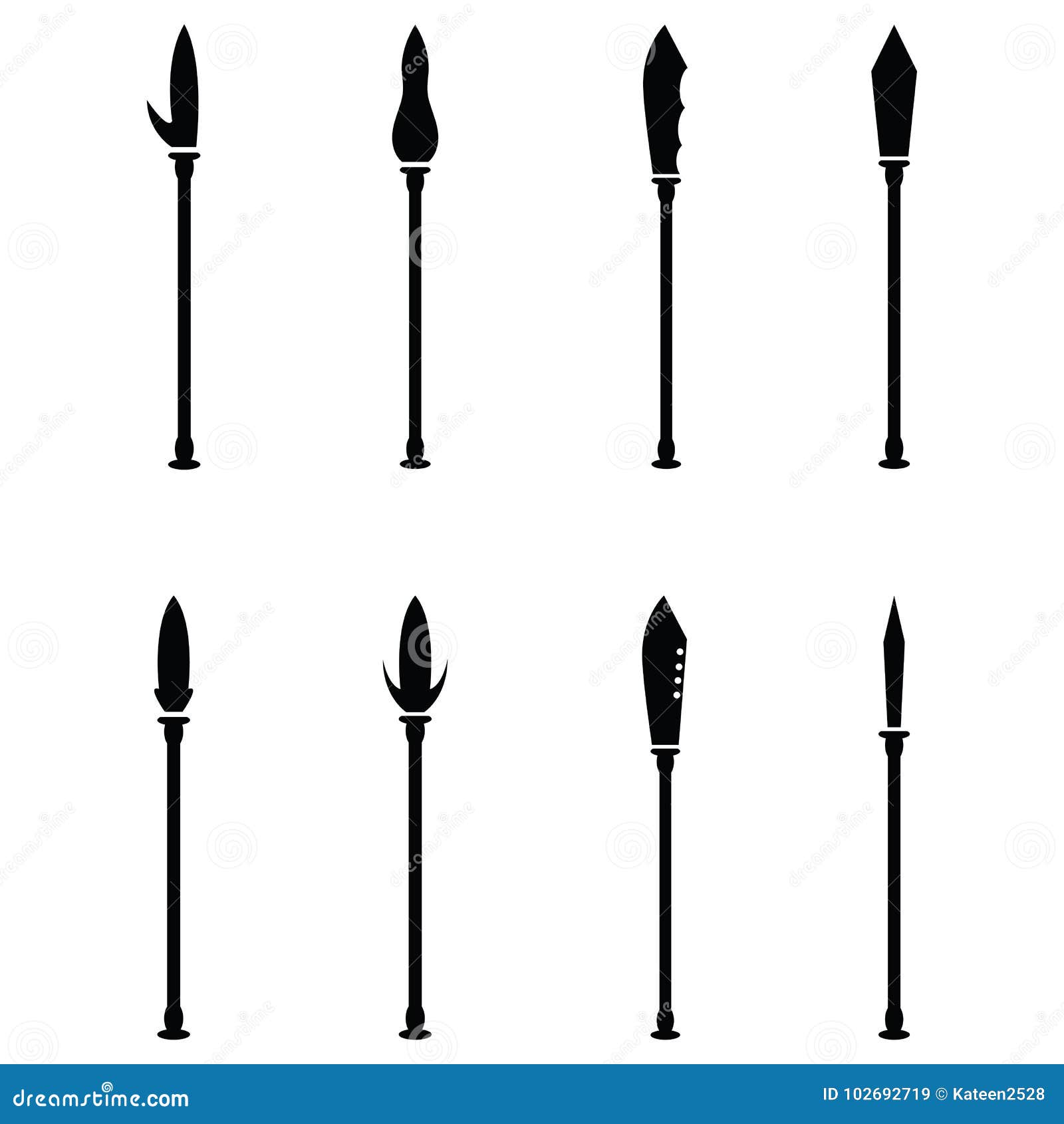 Spear Icon Vector From Viking Collection. Thin Line Spear Outline Icon ...