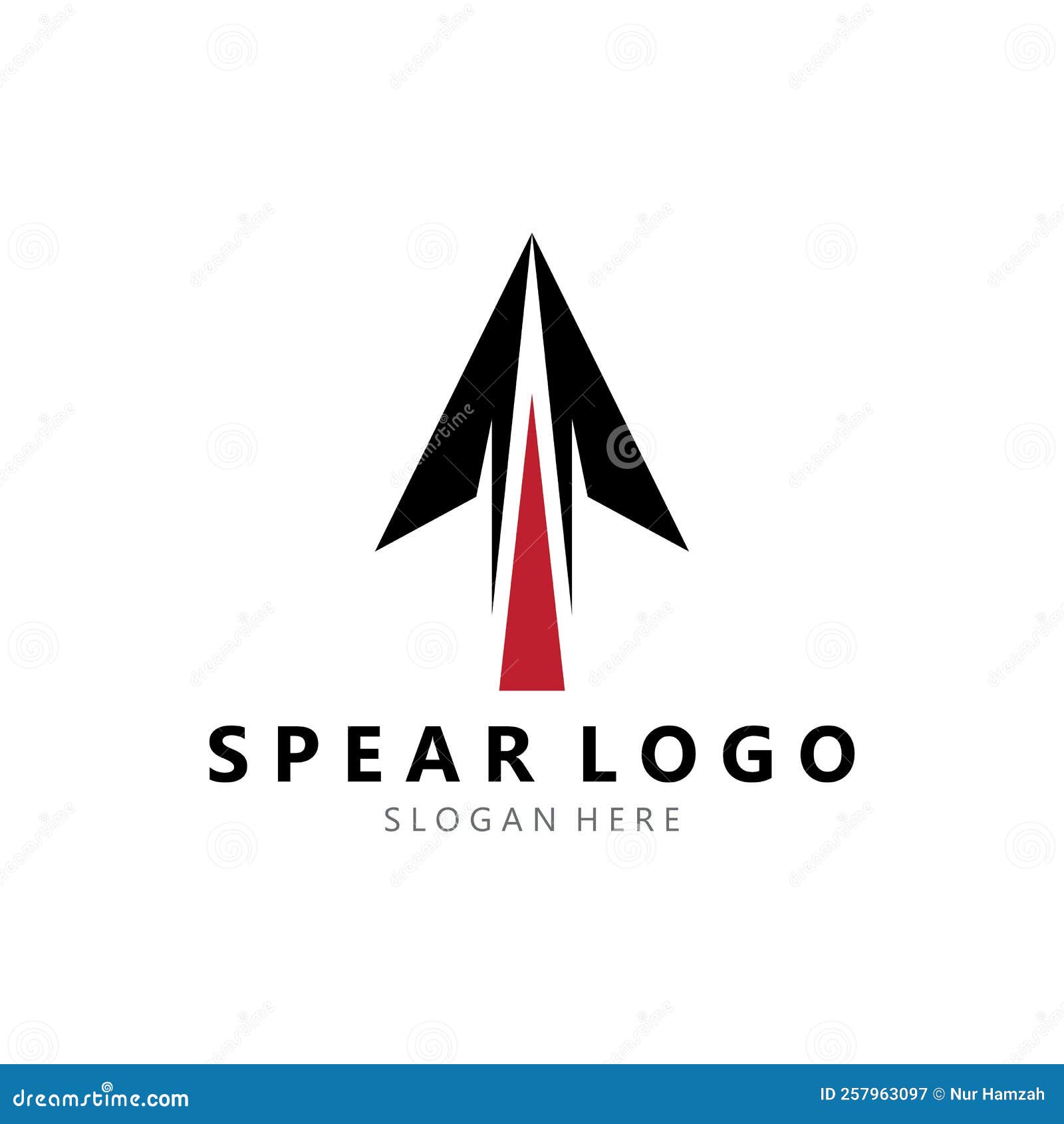 Spear Logo Design with Template Vector Illustration Stock Vector ...