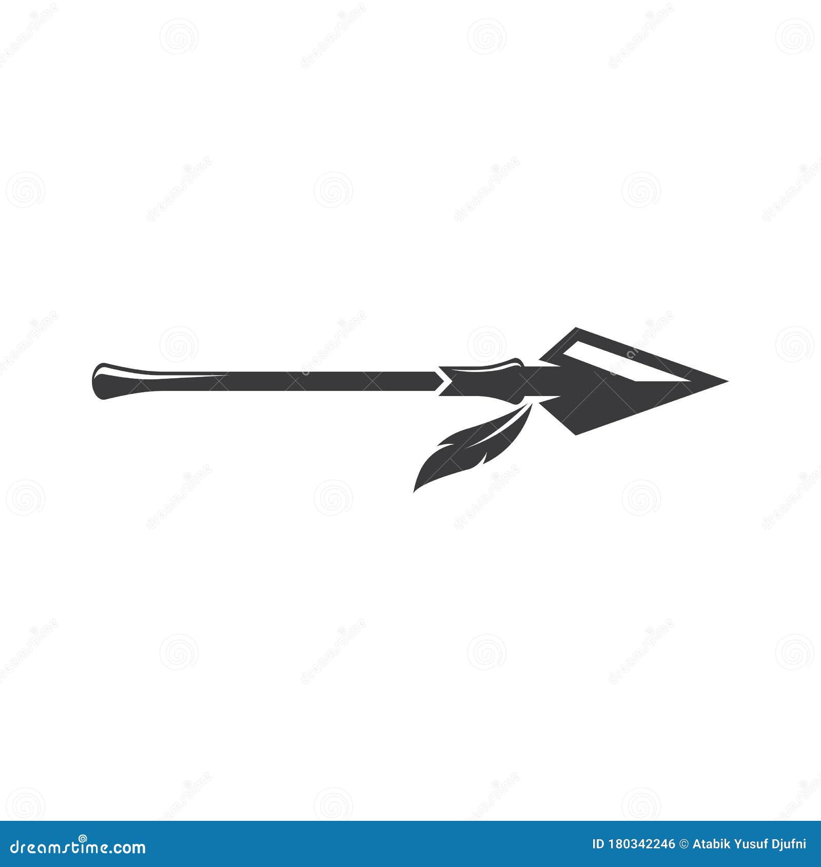 Spear logo icon stock vector. Illustration of spears - 180342246