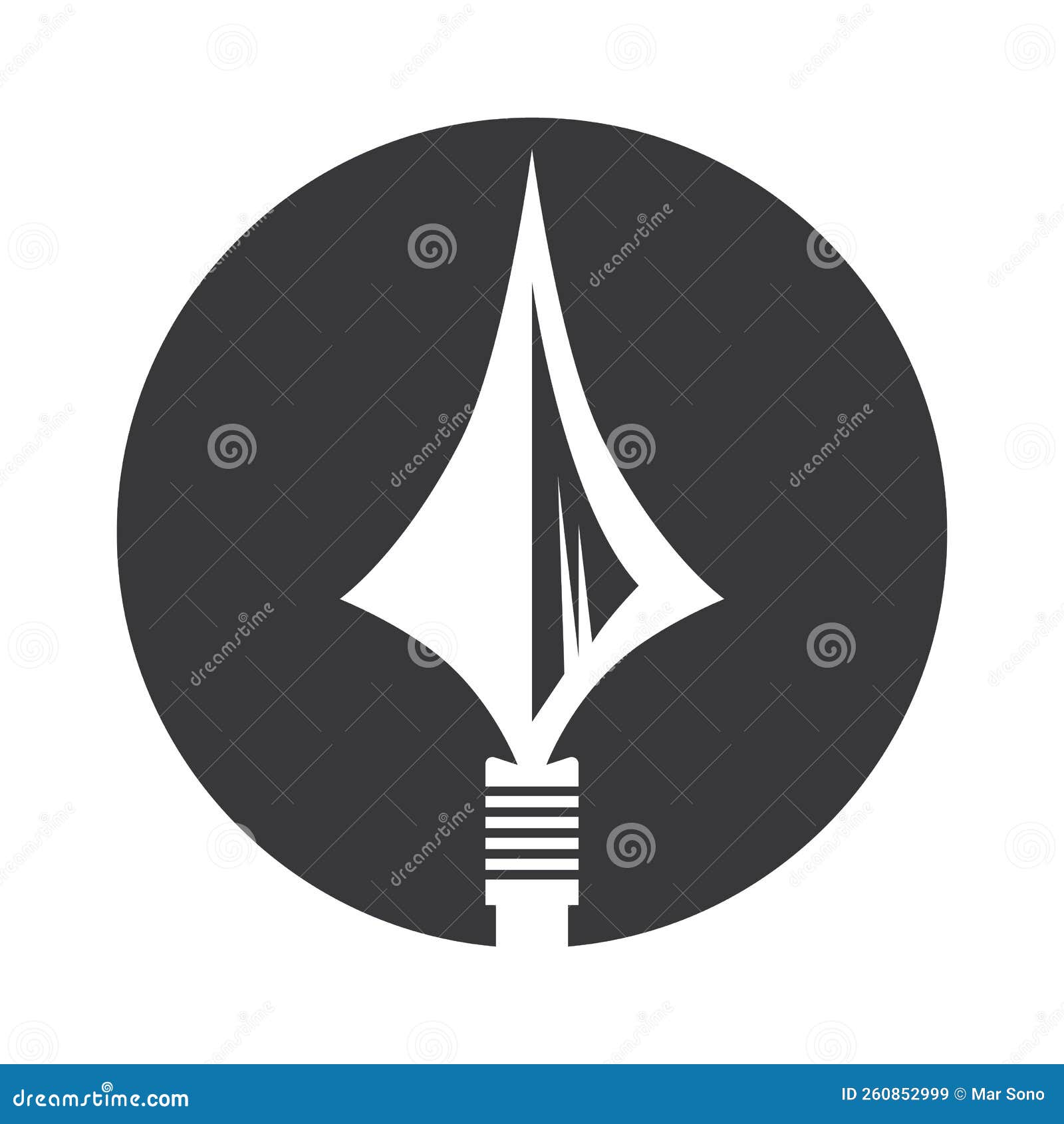 Spear Logo Icon Vector Image Stock Vector - Illustration of culture ...