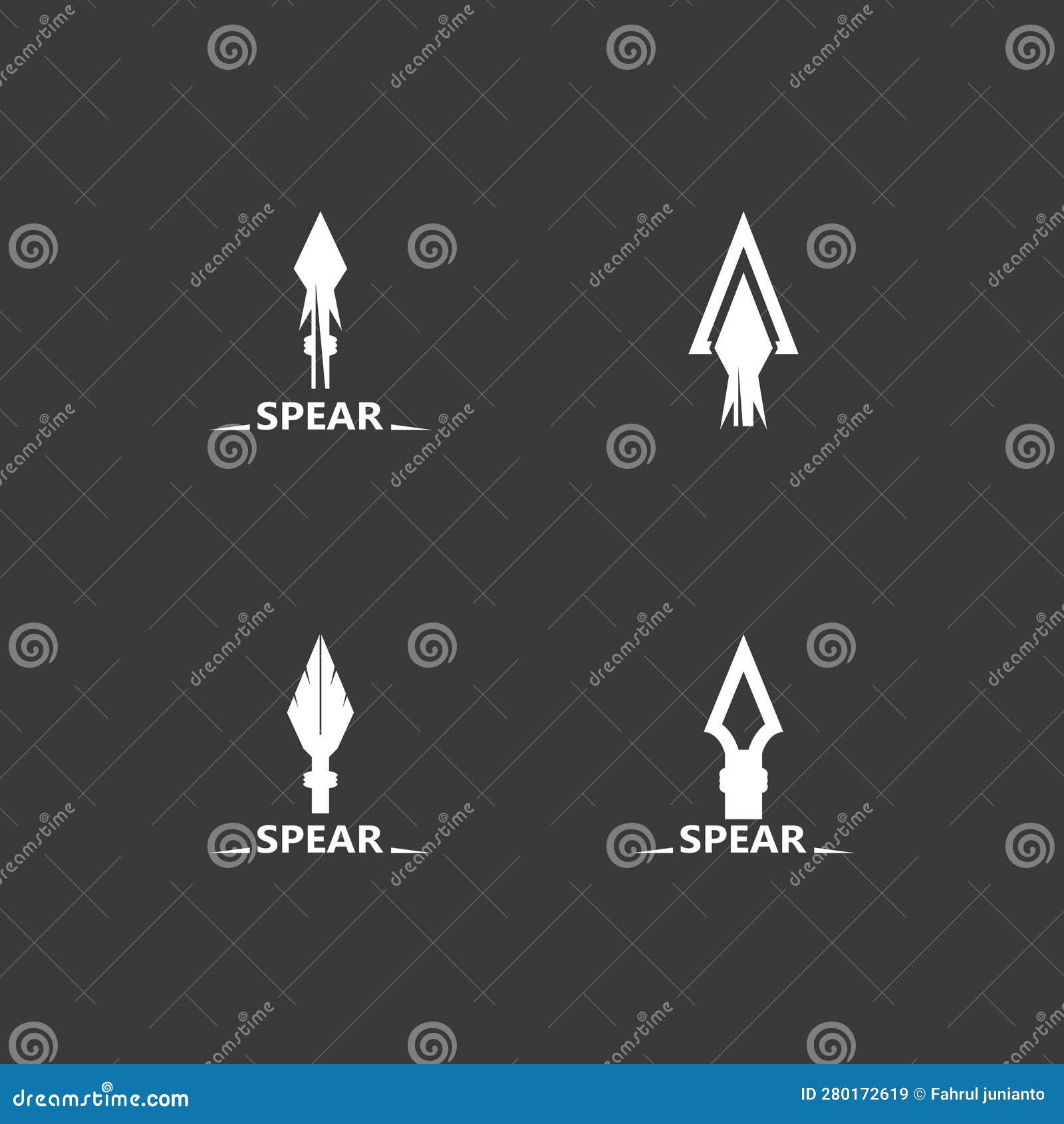 Spear Logo and Symbol Vector Design Illustration Stock Illustration ...