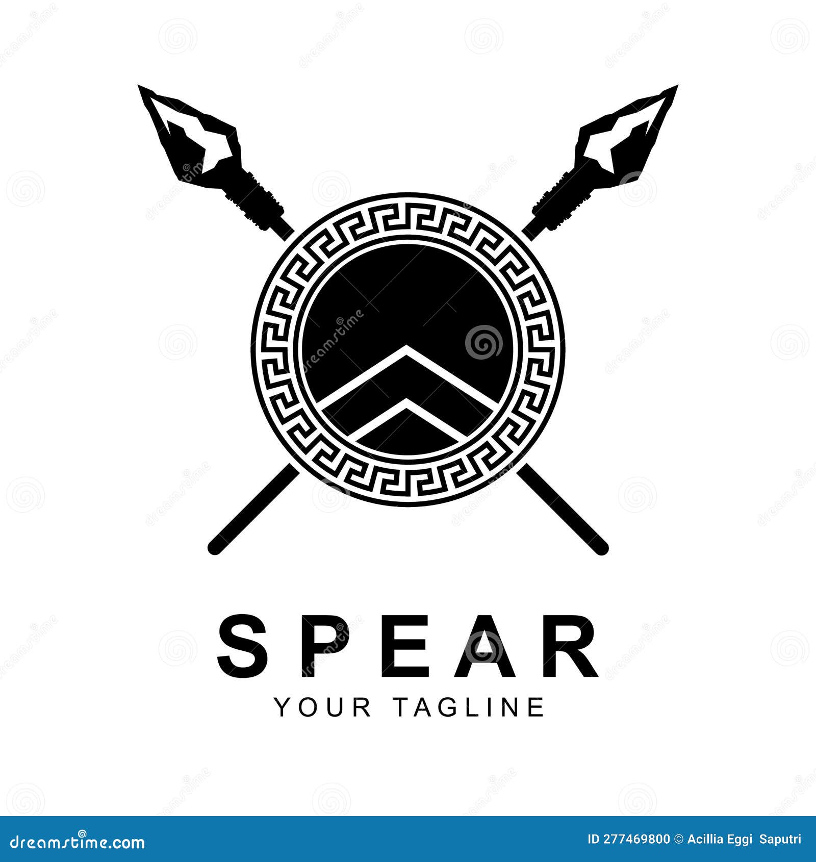 Spear logo vector stock vector. Illustration of weapon - 277469800