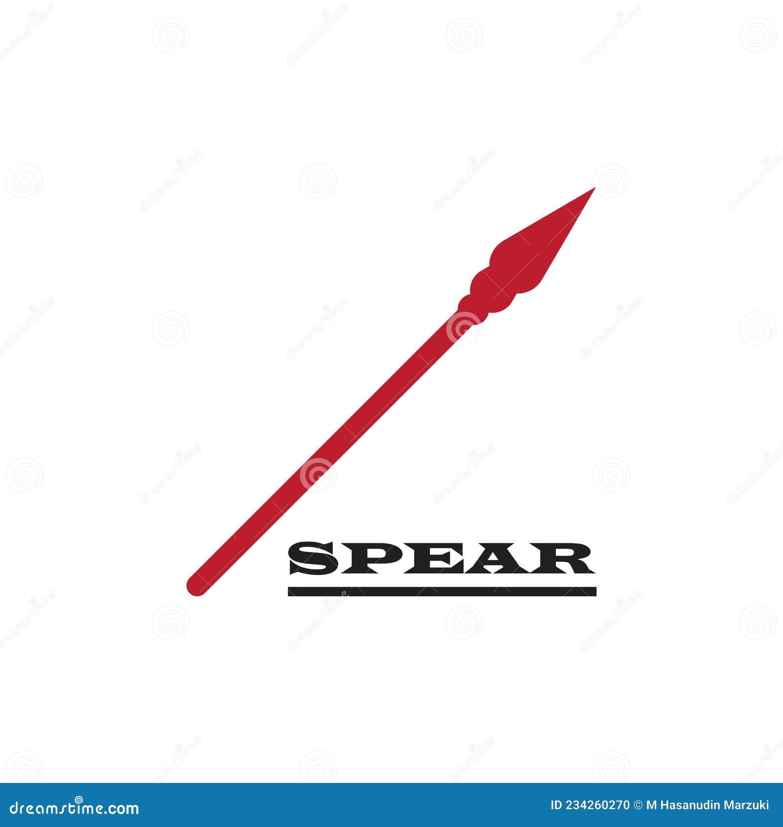 Spear logo vector stock vector. Illustration of antique - 234260270