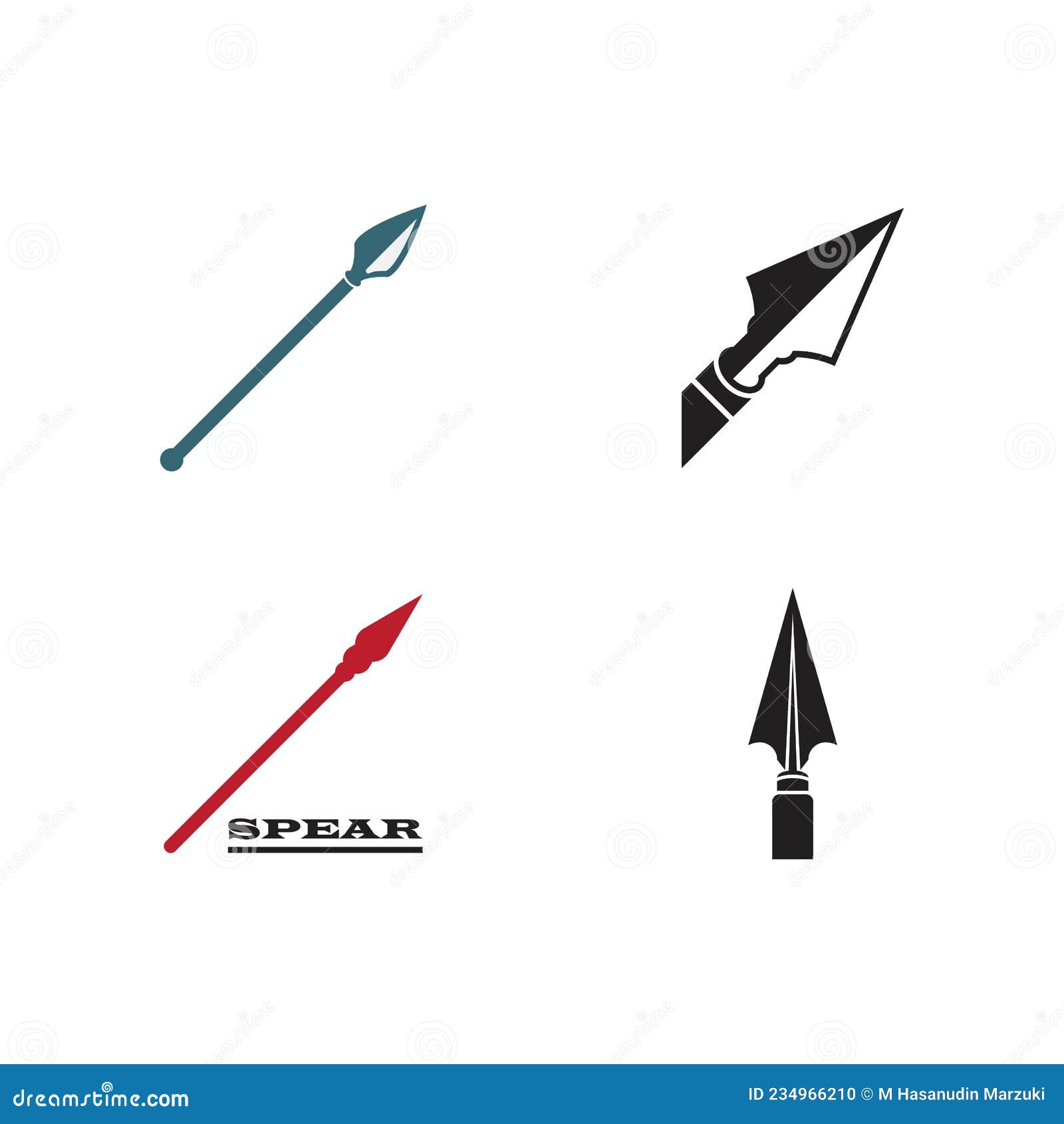 Spear logo vector stock vector. Illustration of emblem - 234966210