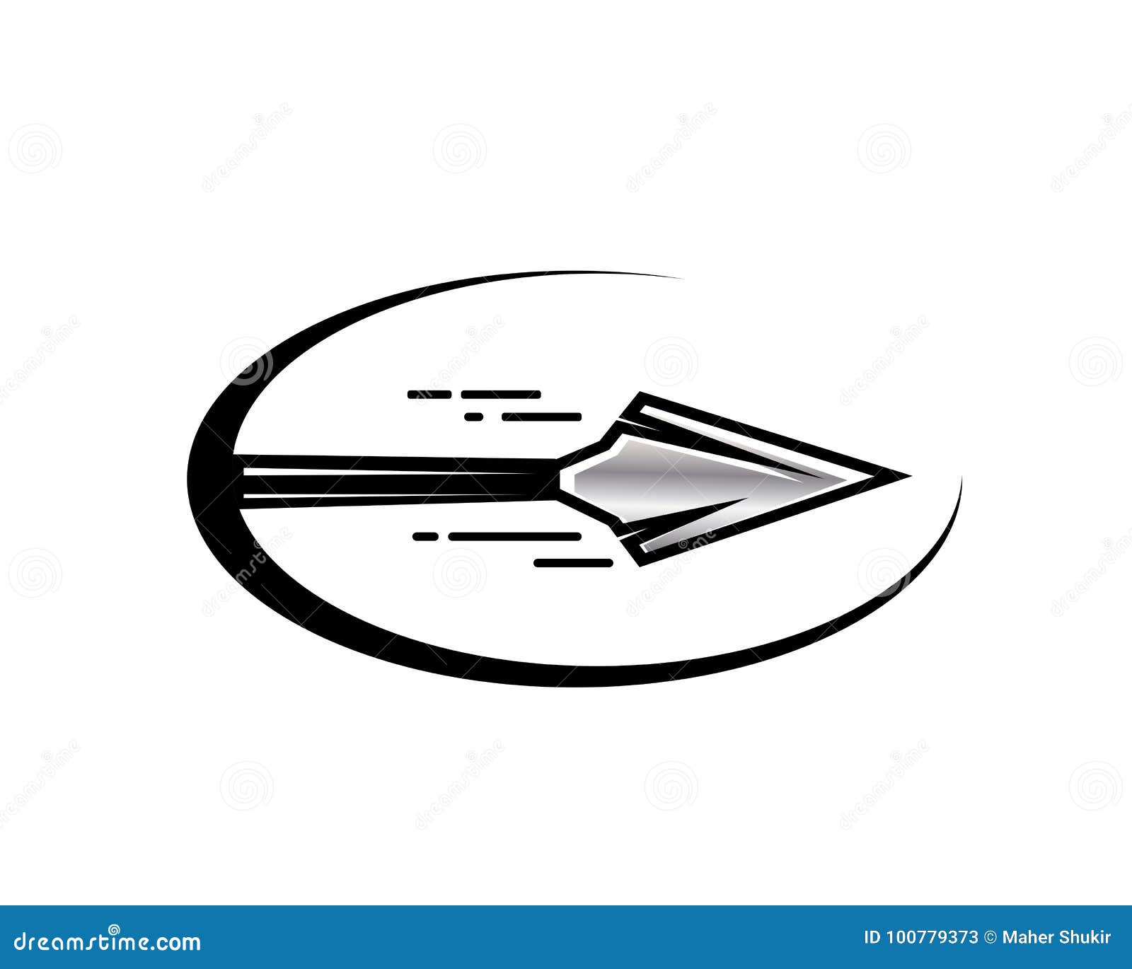 Spear illustration stock vector. Illustration of graphic - 100779373