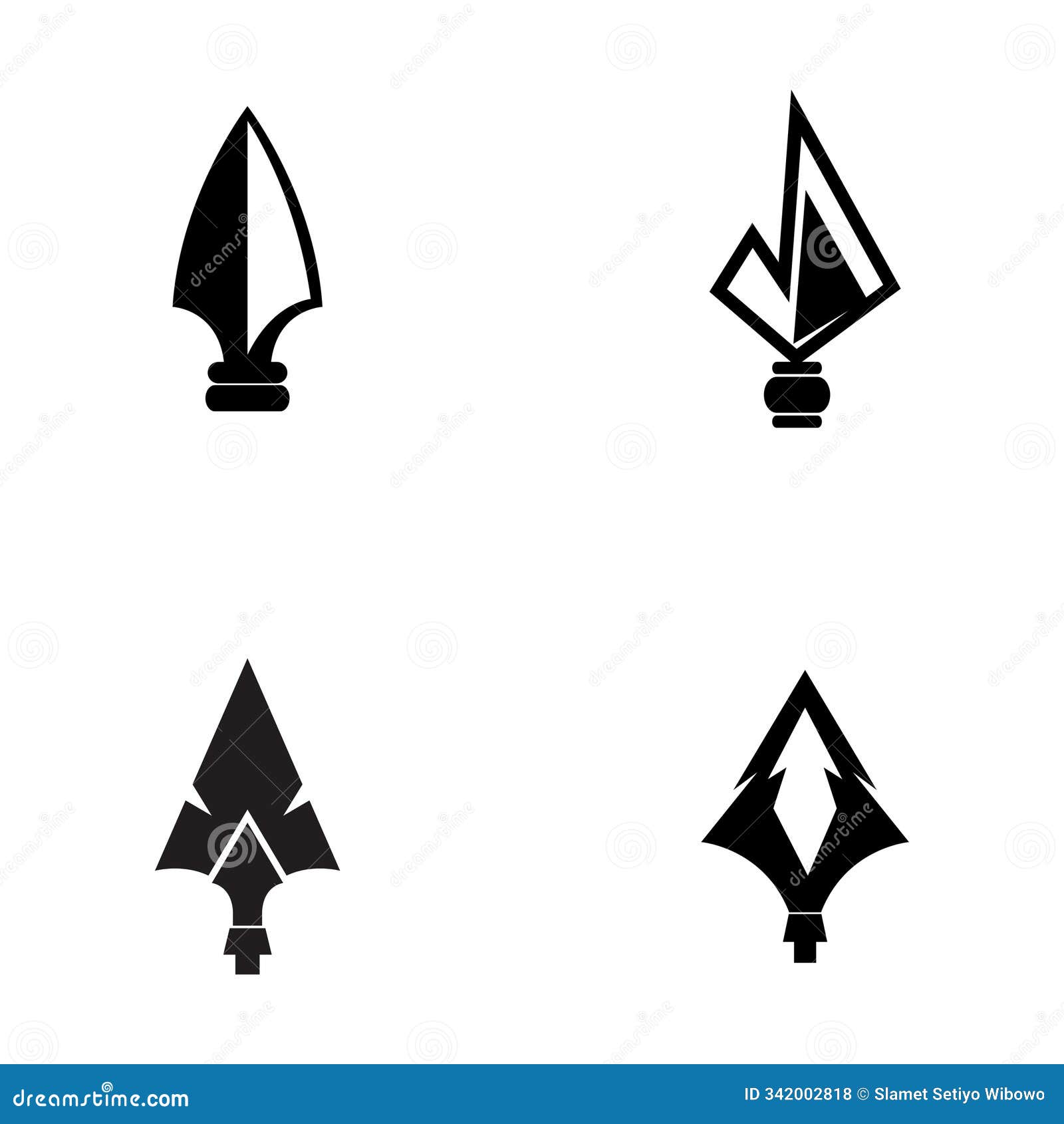 Spear Illustration Icon Symbol Stock Illustration - Illustration of ...