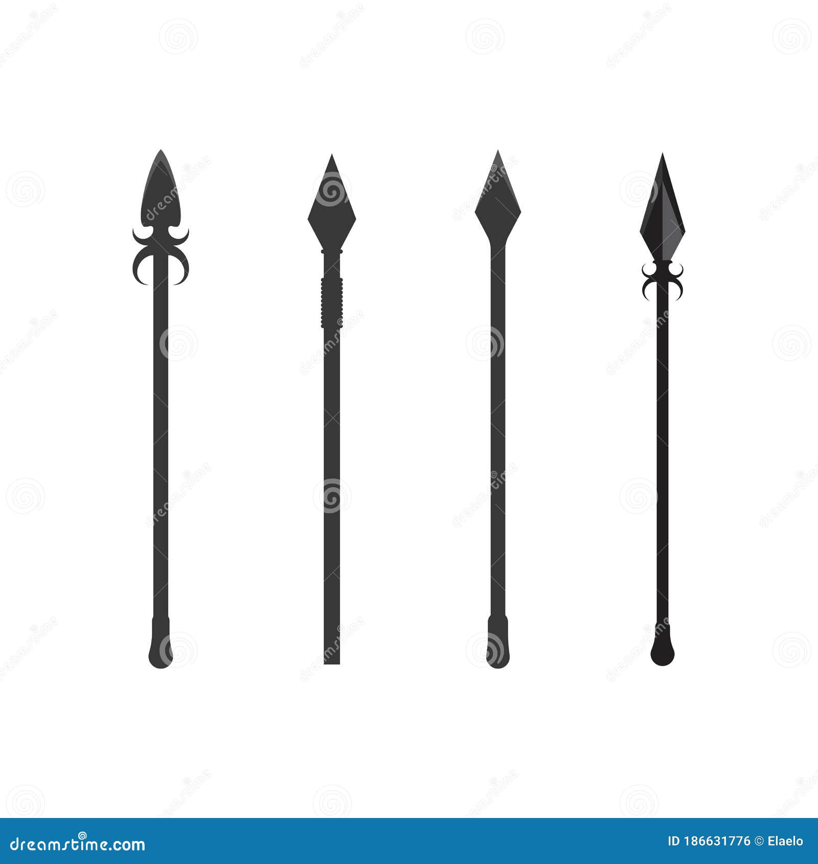 Spear Vector Illustration Icon Template Stock Vector - Illustration of ...
