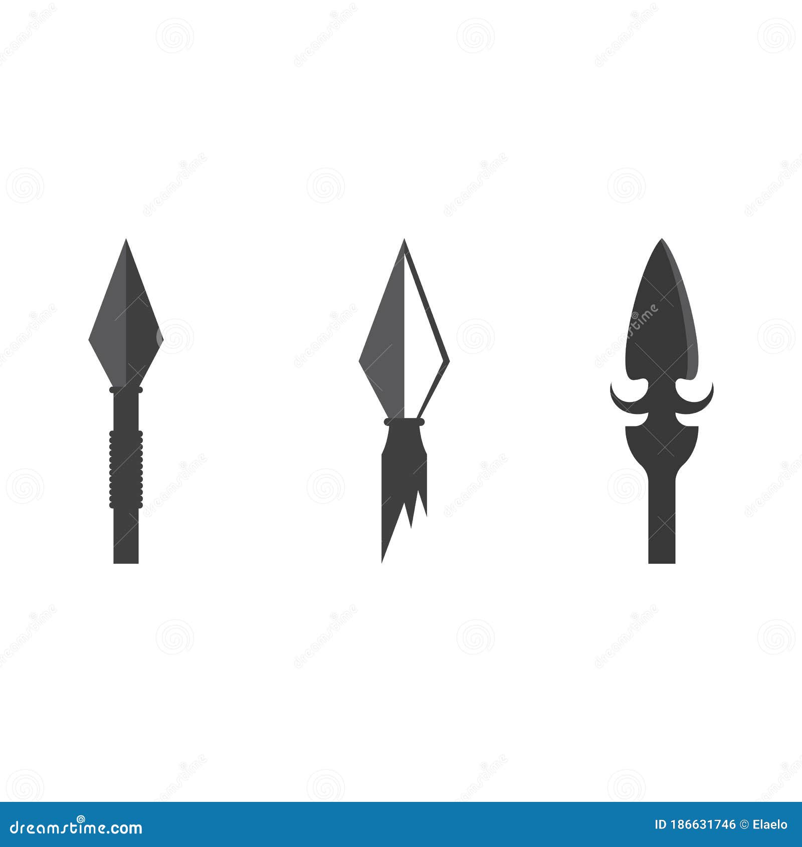 Spear Vector Illustration Icon Template Stock Vector - Illustration of ...