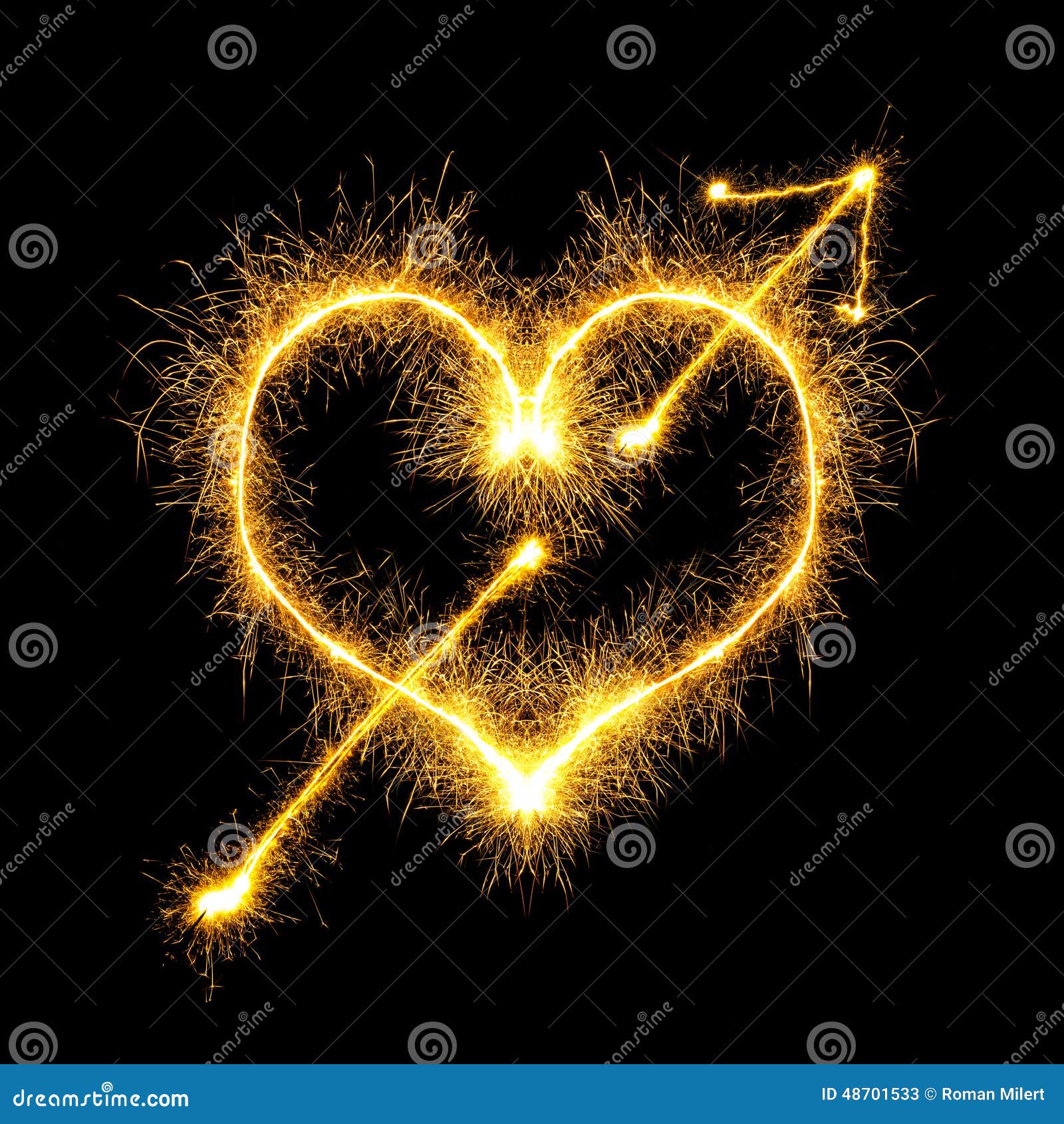 Speared sparking heart stock image. Image of sign, concept - 48701533