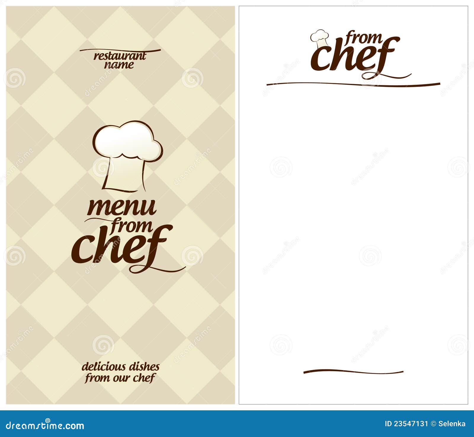 Speciaal Menu Van Chef-kok. Vector Illustratie - Illustration of diner ...