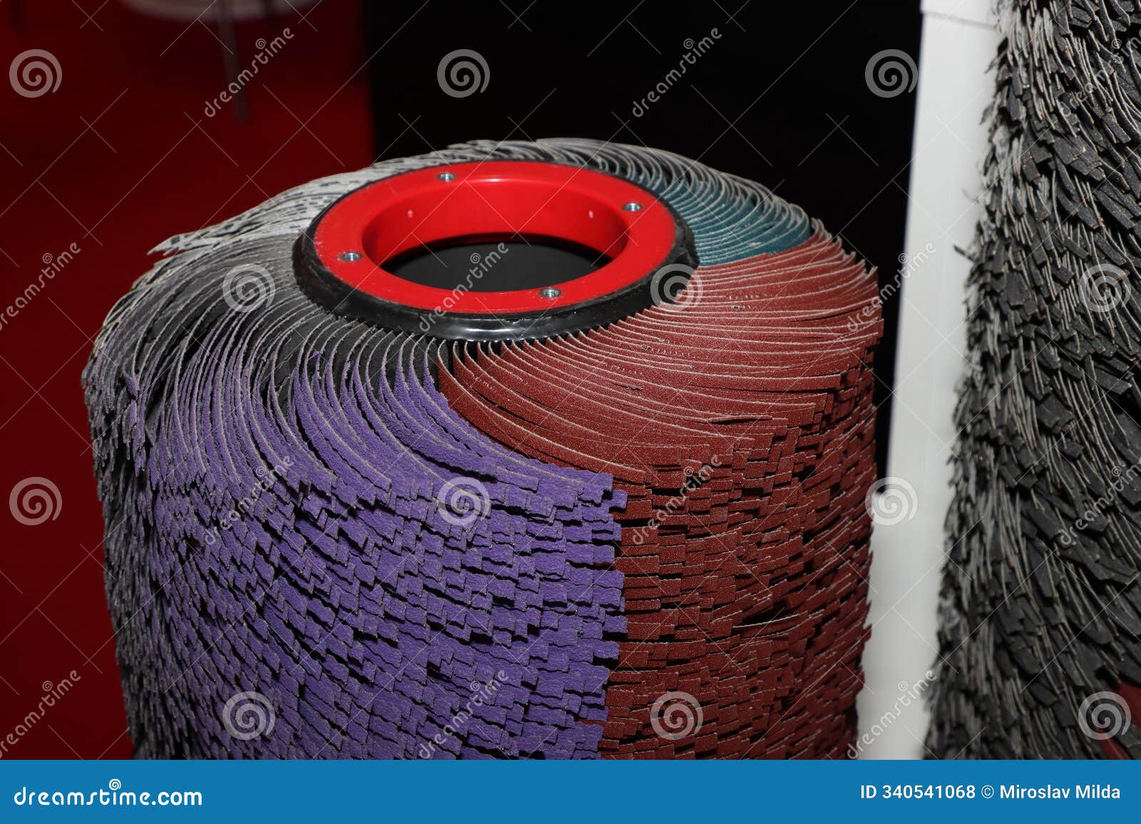 Special Abrasive Paper Cylinder for Automatic Tools Stock Illustration ...