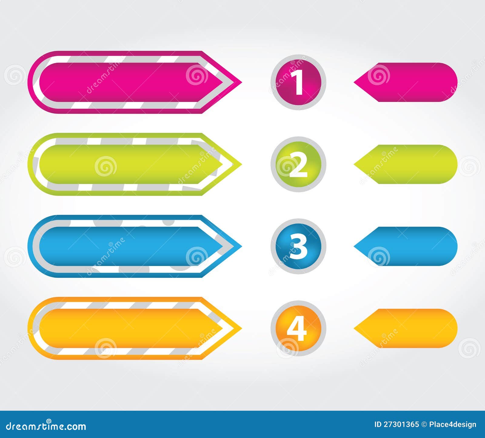 Special arrow stickers stock vector. Illustration of curl - 27301365