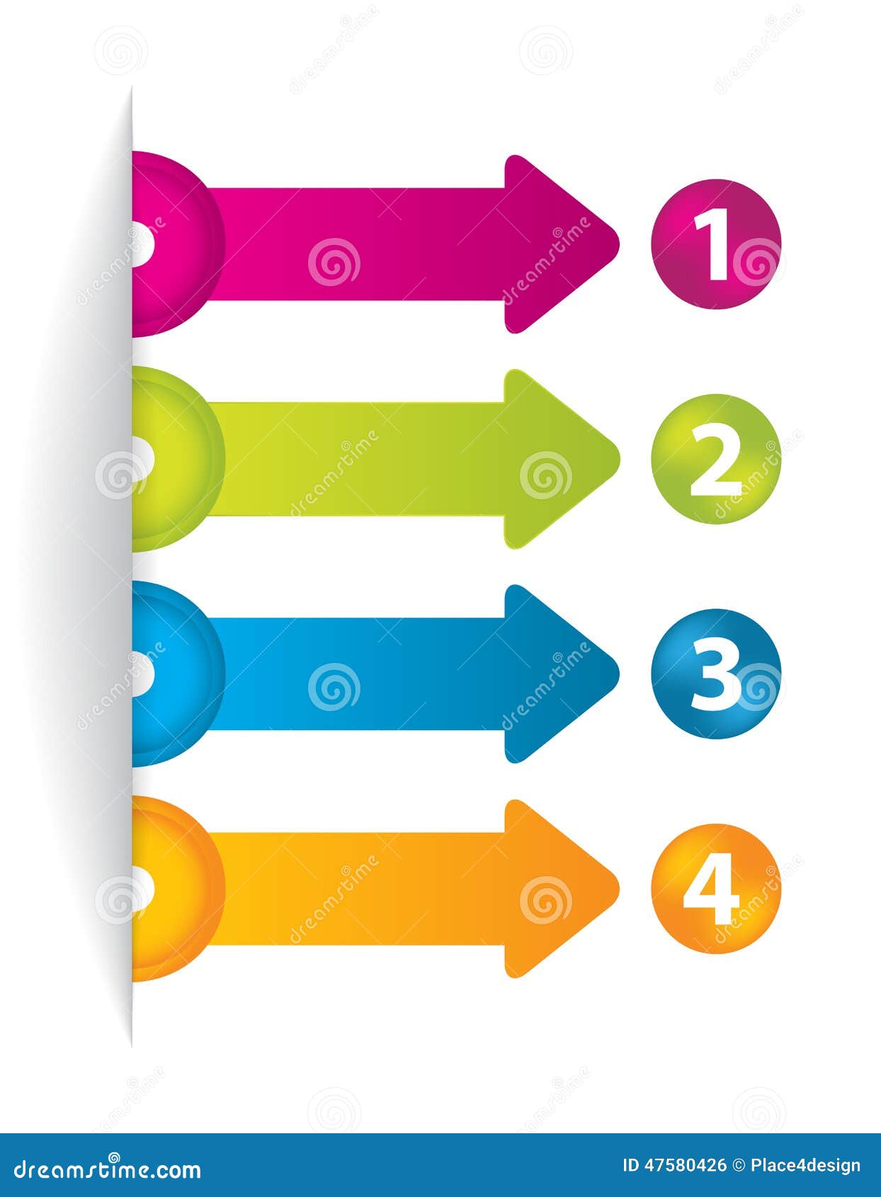 3d Arrow Stickers Chart Set With Cylinder. Royalty-Free Stock Photo ...