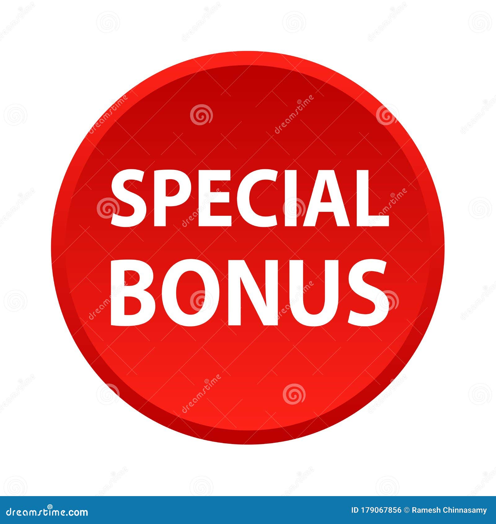 Special bonus button stock vector. Illustration of buttons - 179067856