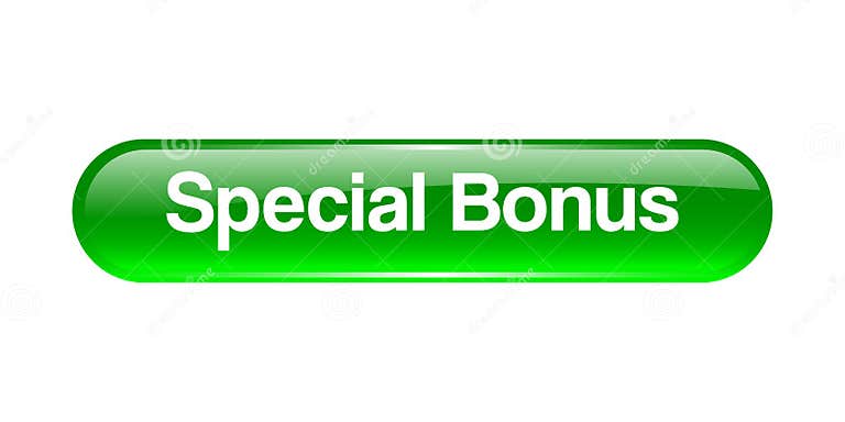 Special bonus button stock illustration. Illustration of button - 121829268