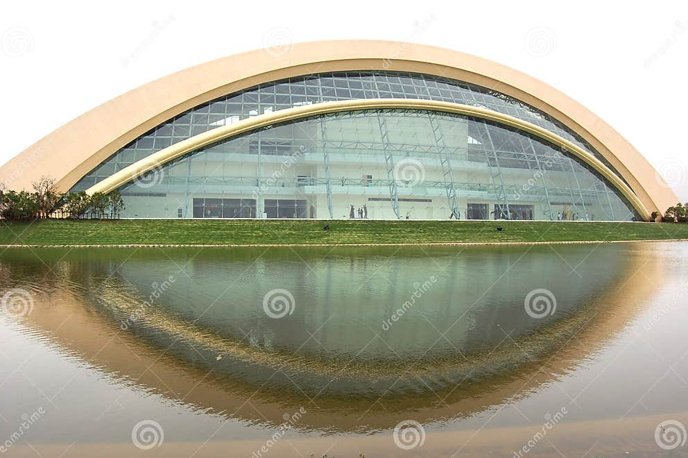 Special building stock image. Image of circle, lake, building - 11930583