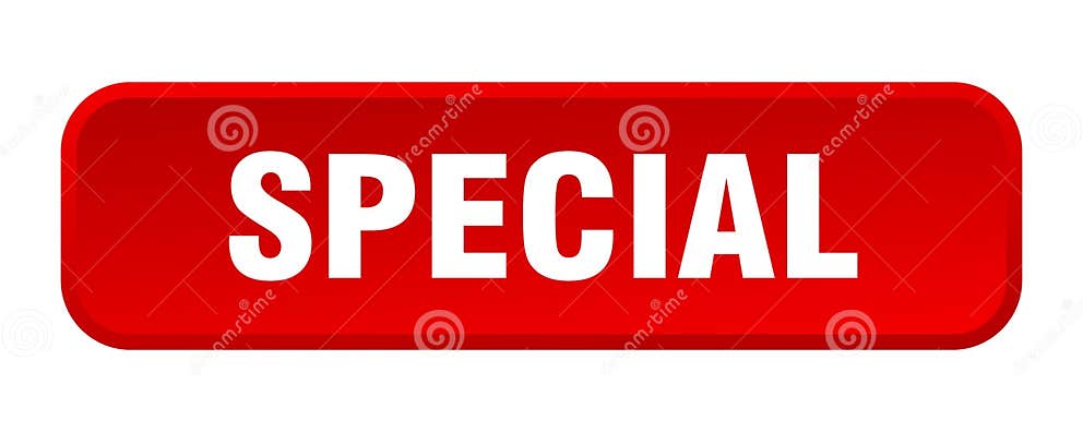 Special Button. Special Square 3d Push Button Stock Vector ...