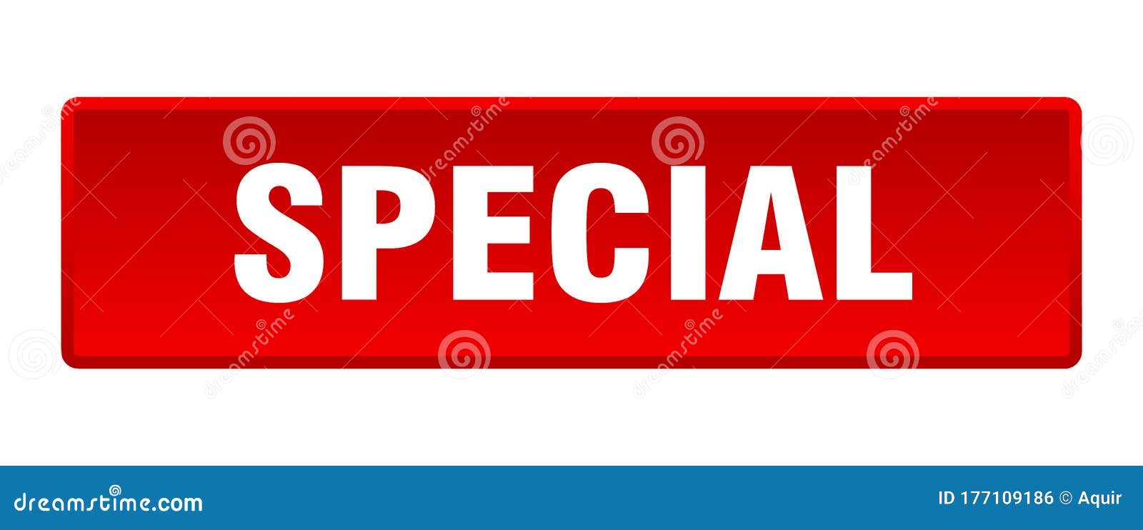 Special Button. Special Square Isolated Push Button Stock Vector ...